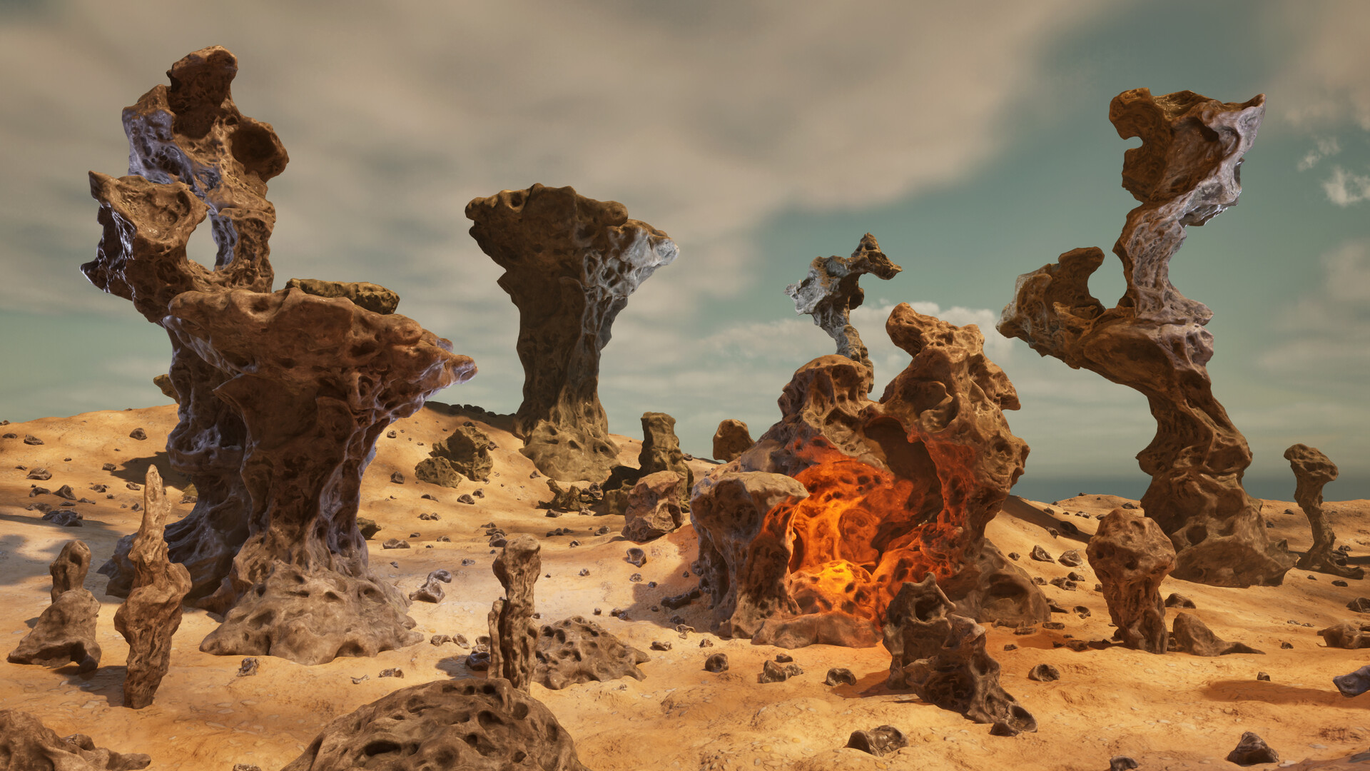 ArtStation - Eroded rocks