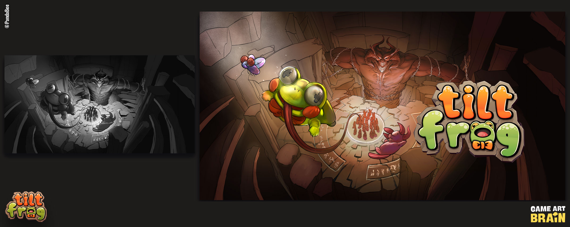 Game Art Brain - Creation & Consulting - Tilt Frog - Marketing Illustration