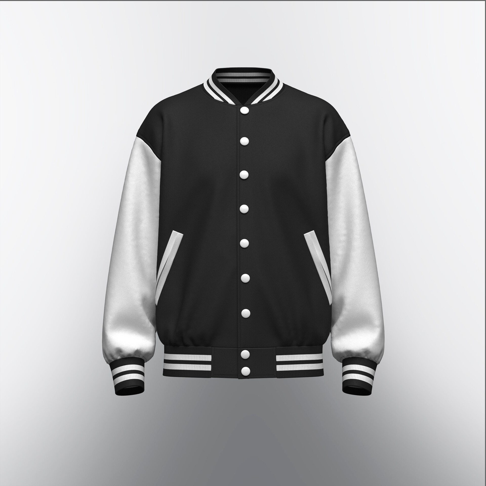 ArtStation - Men's Varsity Jacket 3d Model