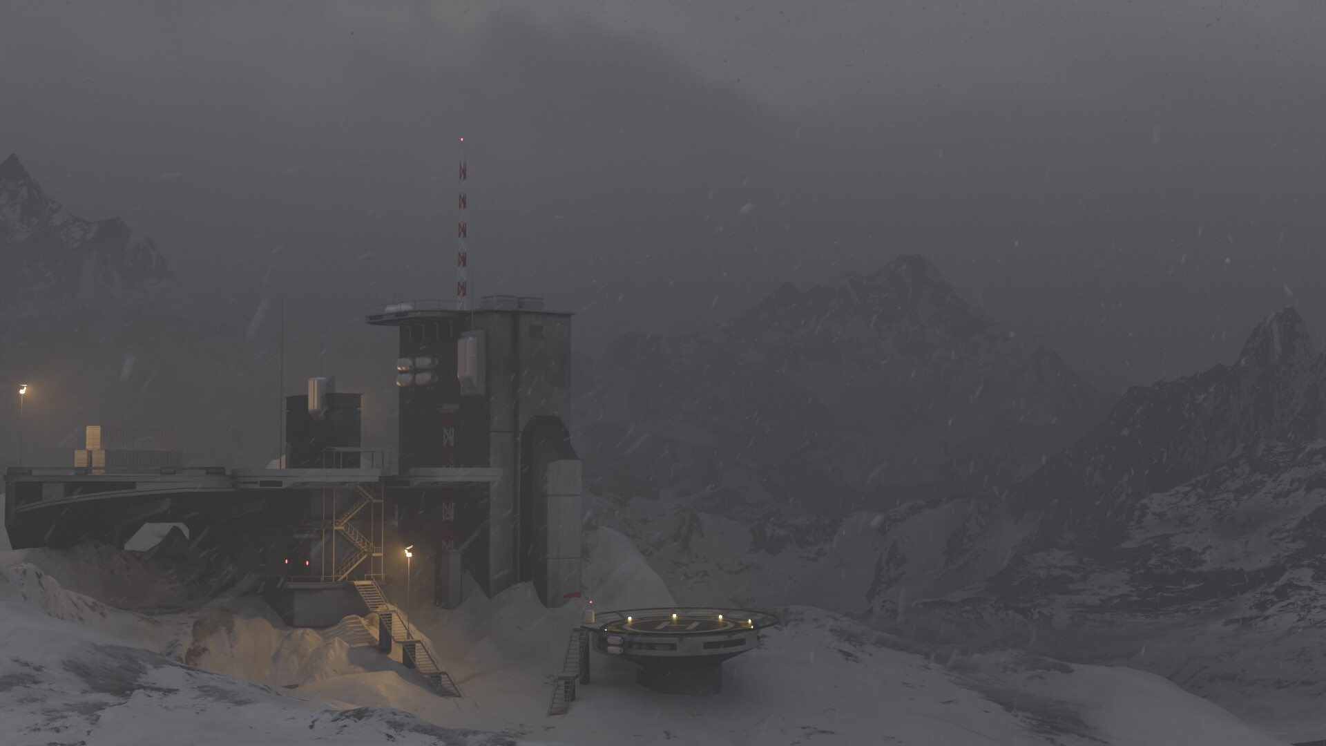 ArtStation - Mountain Base