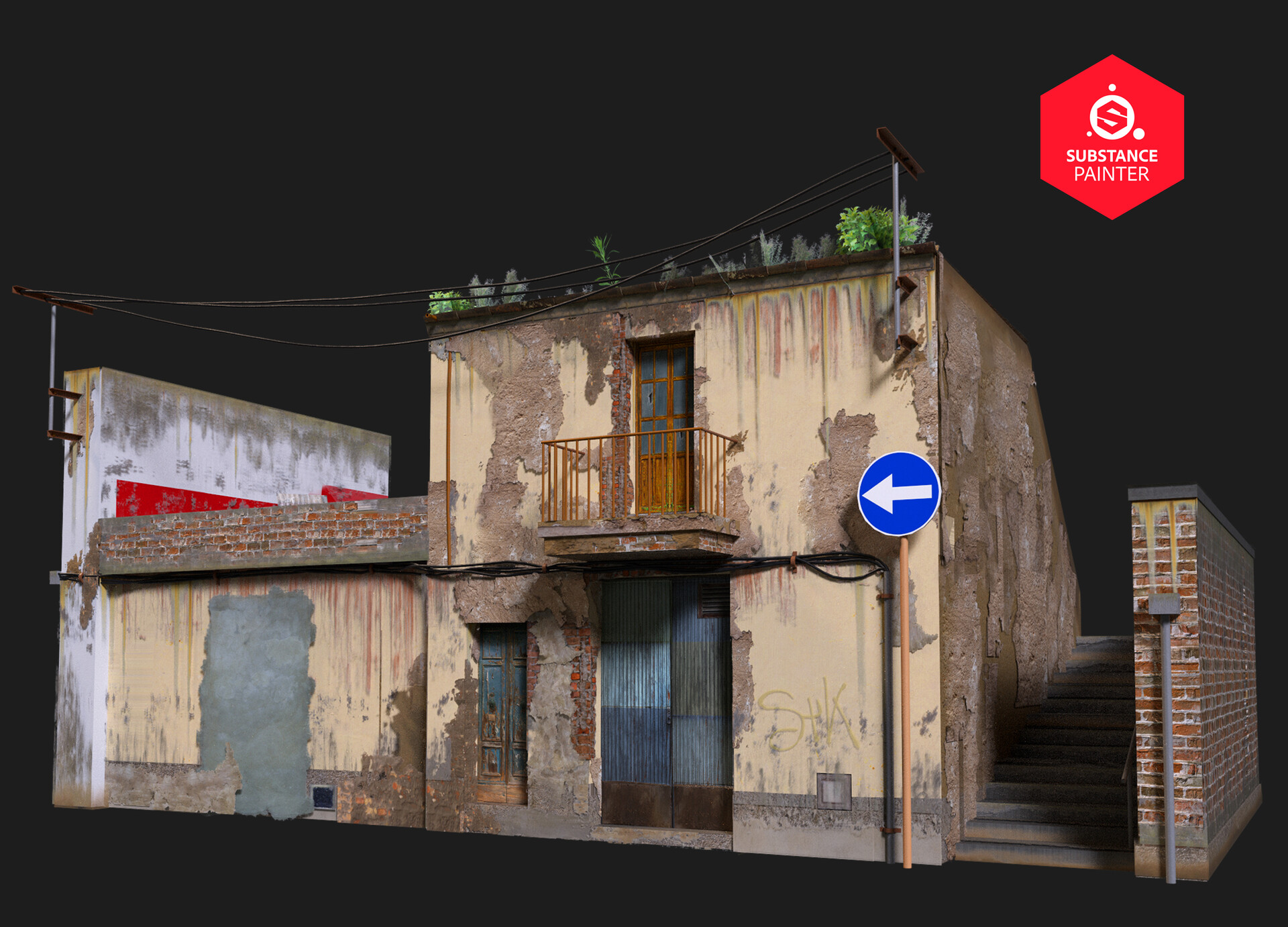 ArtStation - Low Poly Game model Building