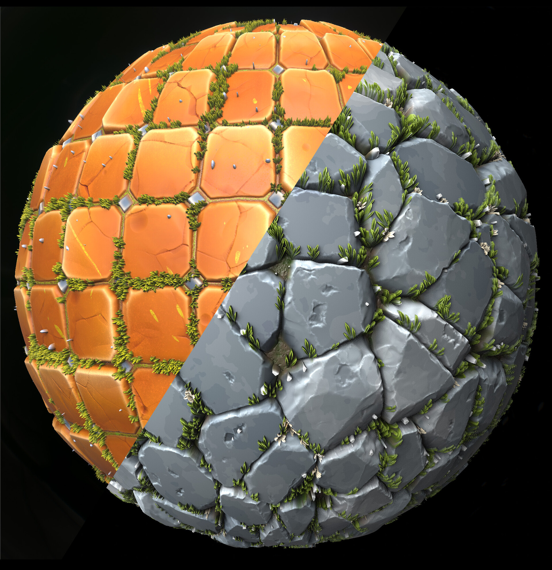 ArtStation - stylized stone