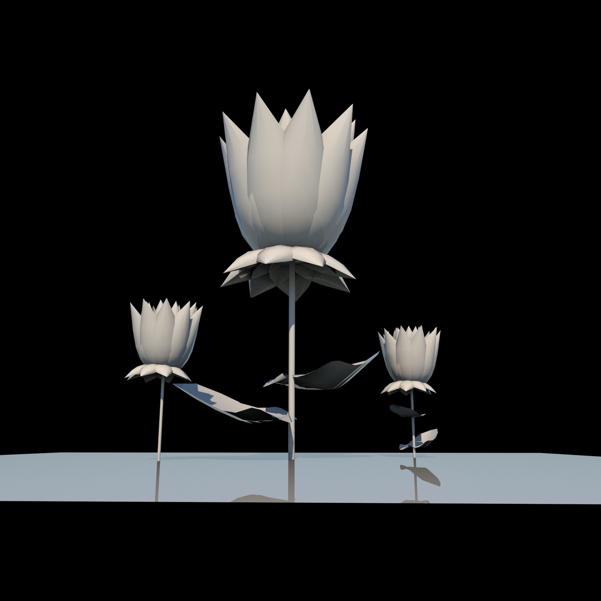 ArtStation - Lotus flower modeling