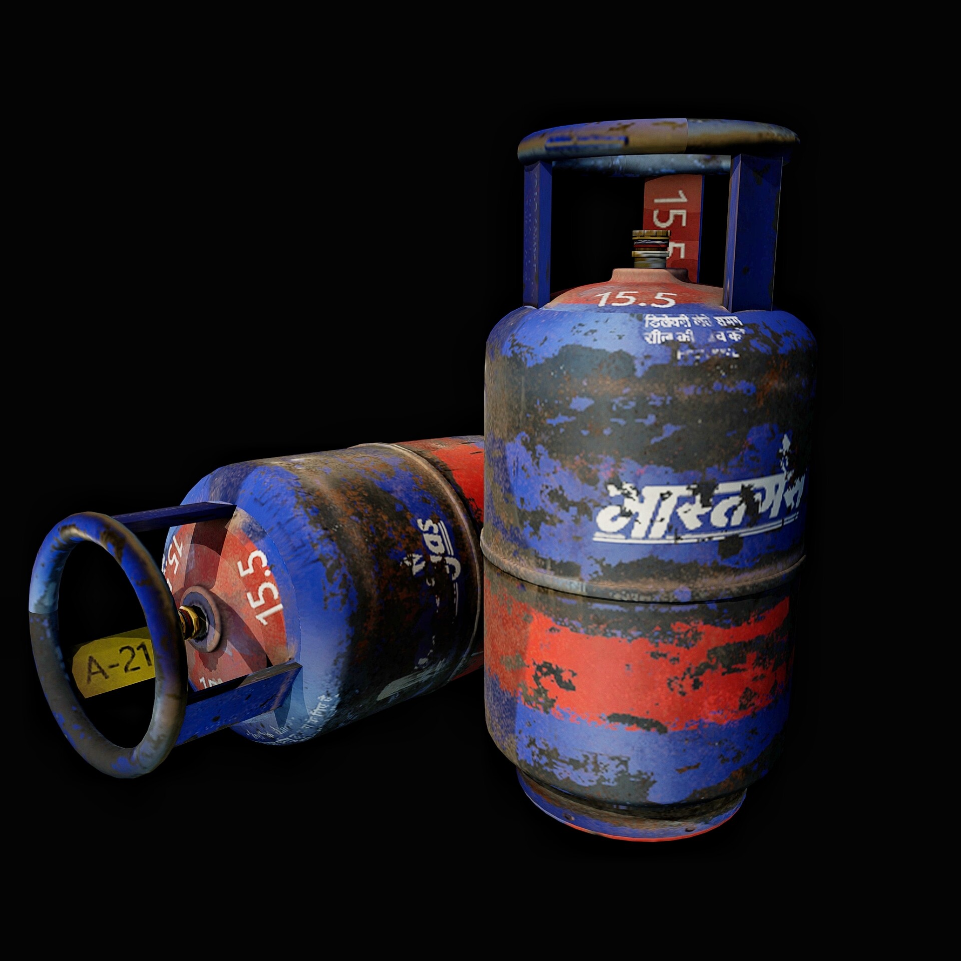 ArtStation - Gas Cylinder Modelling And Texturing