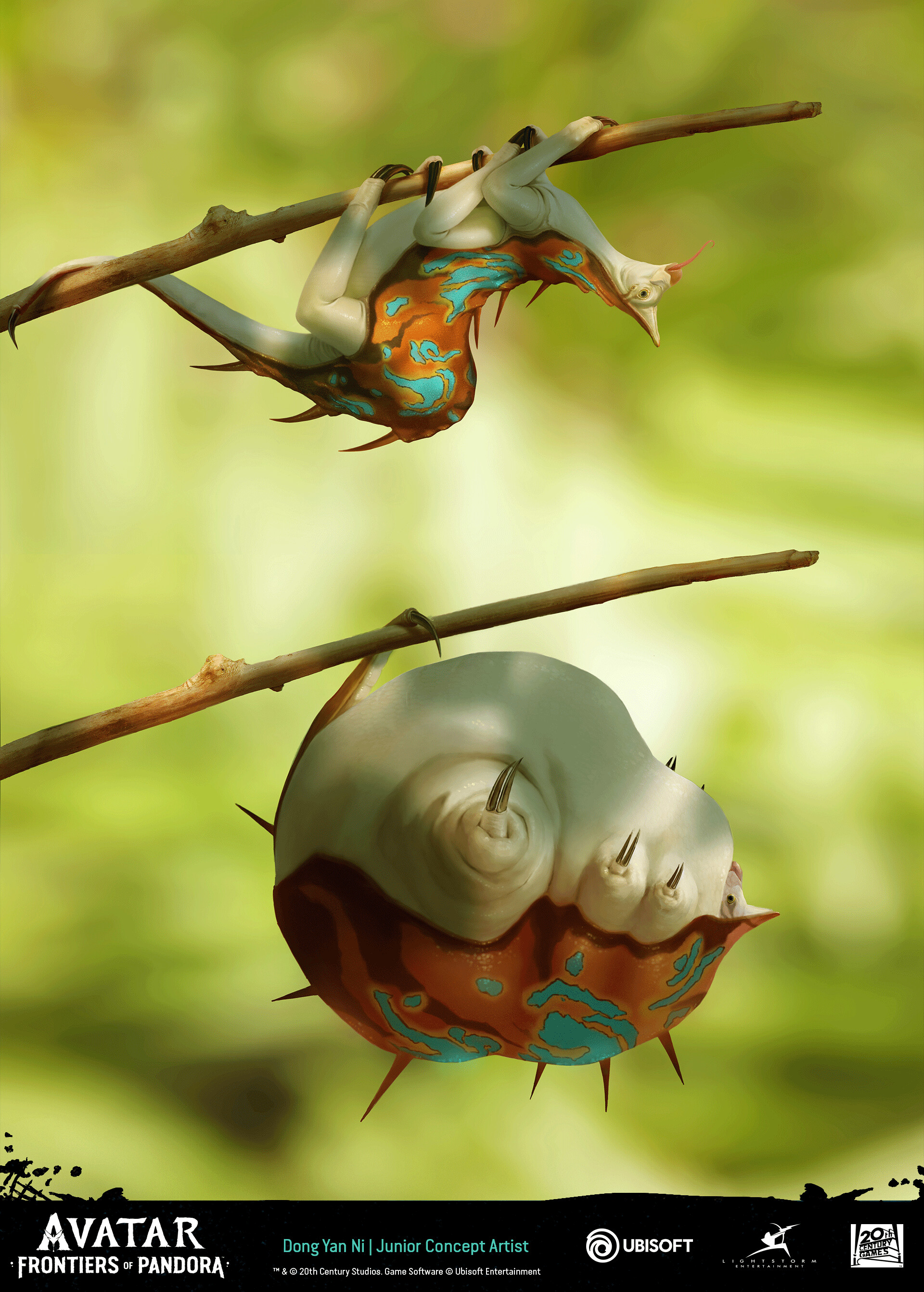 ArtStation - Avatar: Frontiers of Pandora ——Lamp Lizard Concept