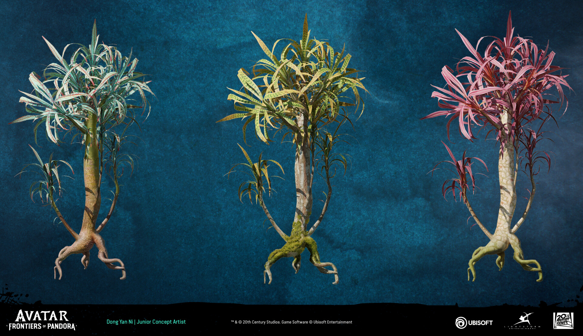 ArtStation - Avatar: Frontiers of Pandora ——Harvestable-MoonWood Stick Tree