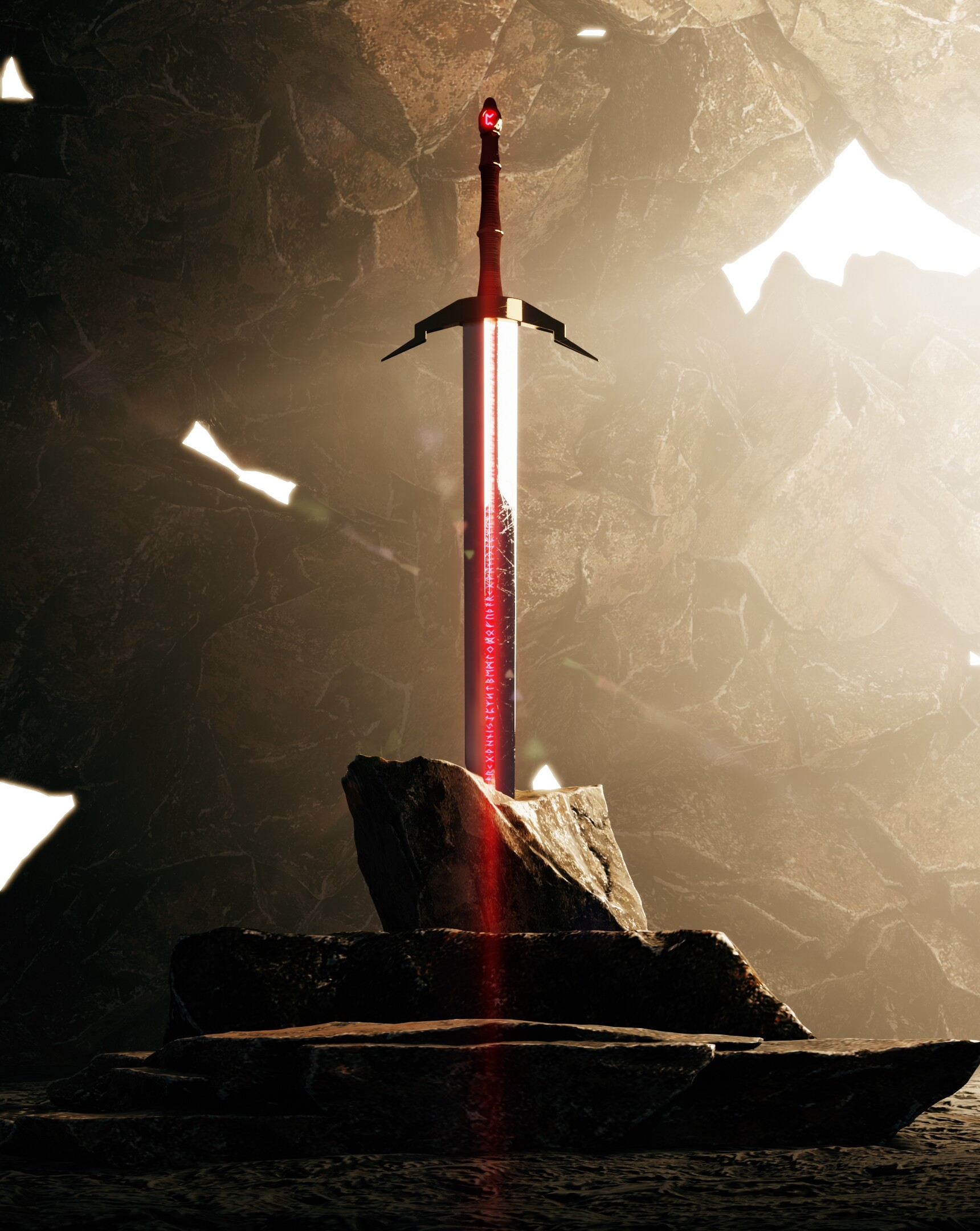 ArtStation - CGFASTTRACK - Sword in the Stone project