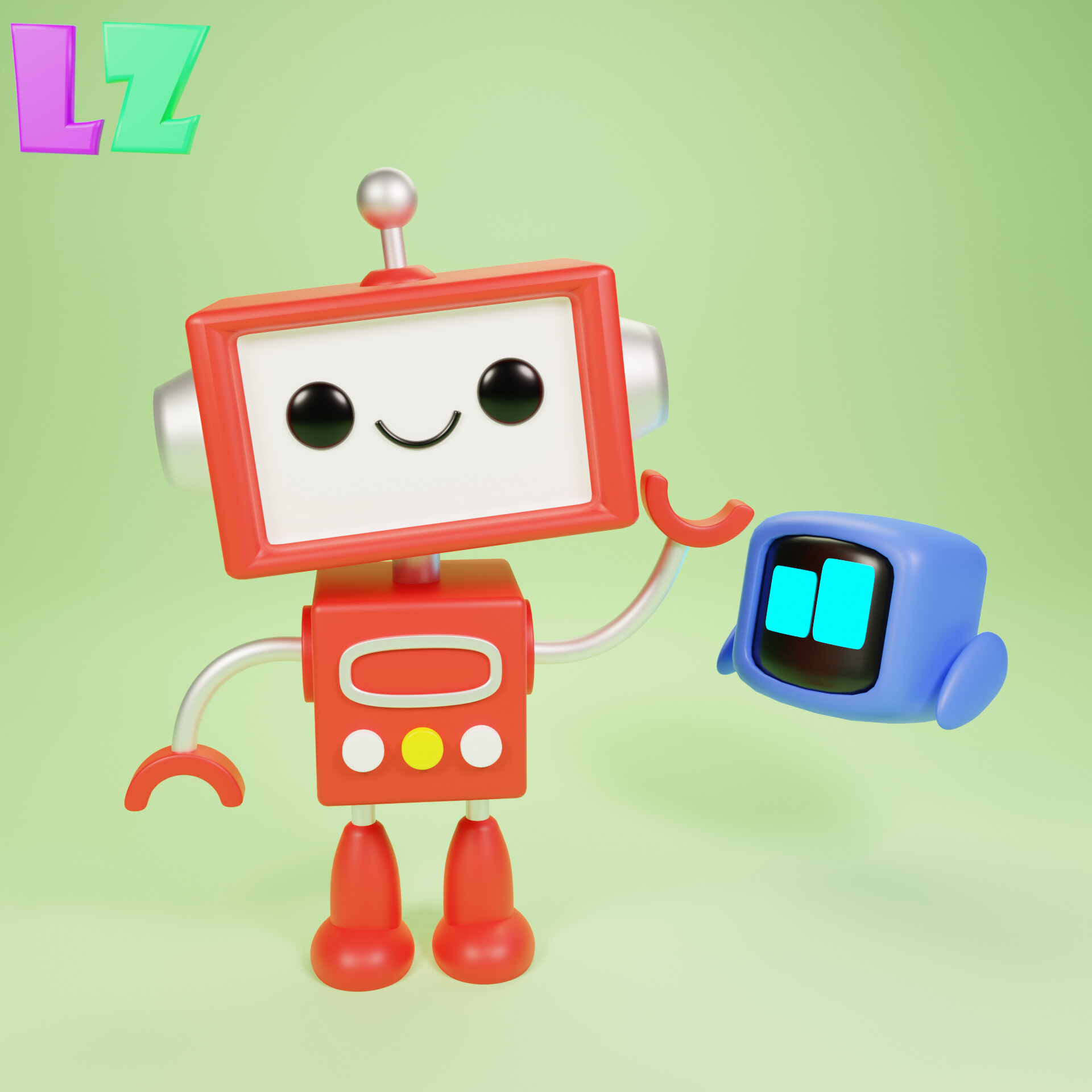 ArtStation - Robotic Companions: A Tale of Two Cuteness