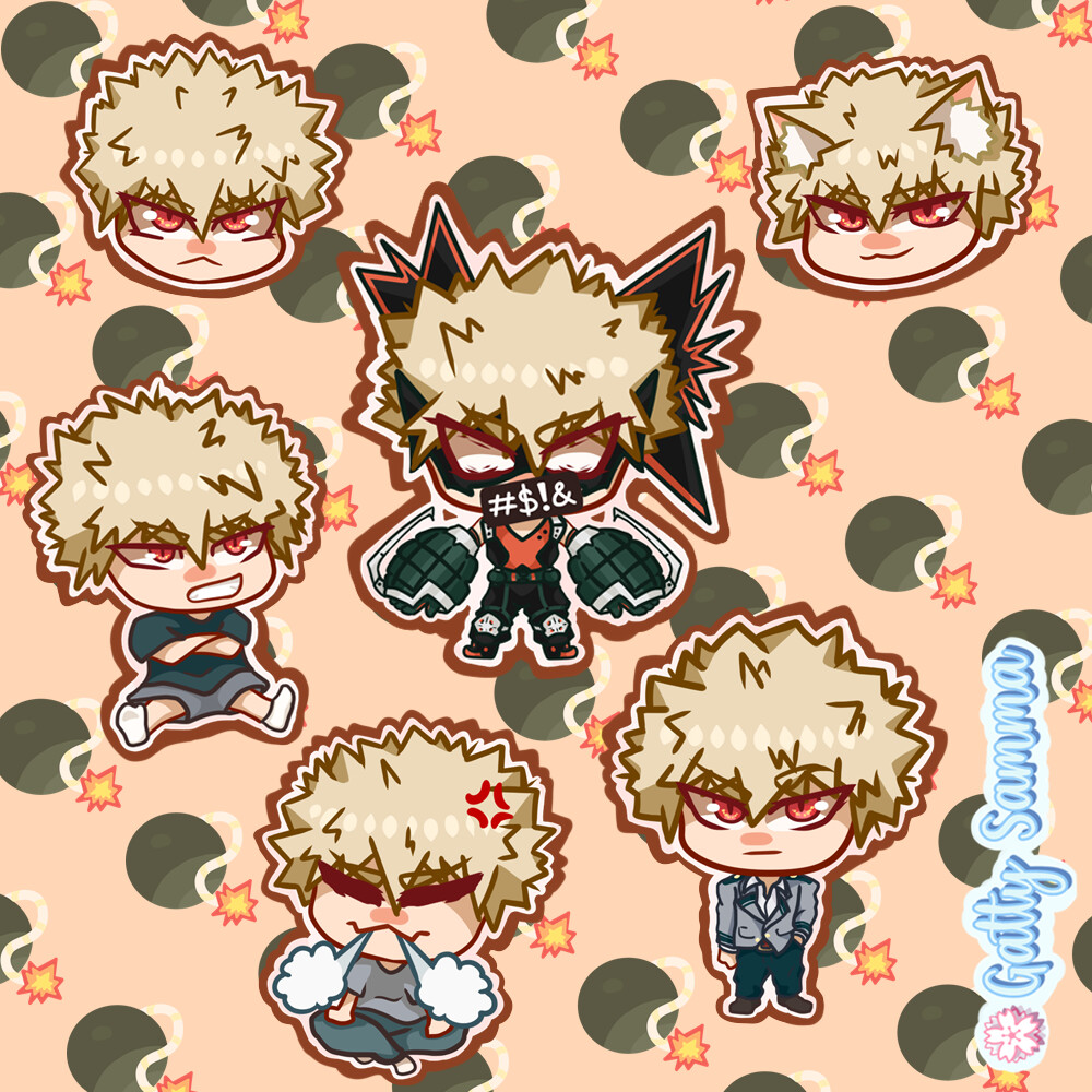 ArtStation - Bakugou Stickers