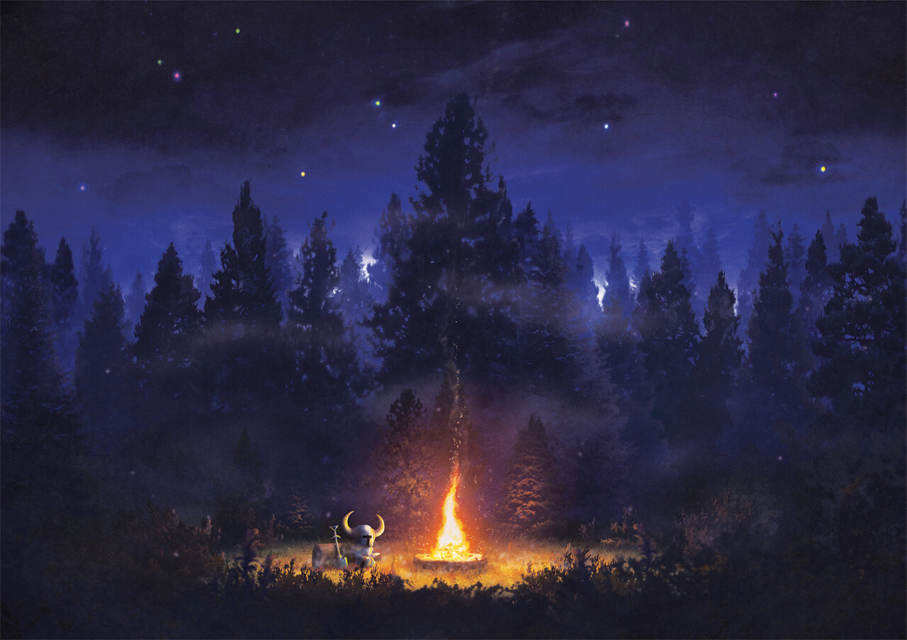 ArtStation - A knight at rest