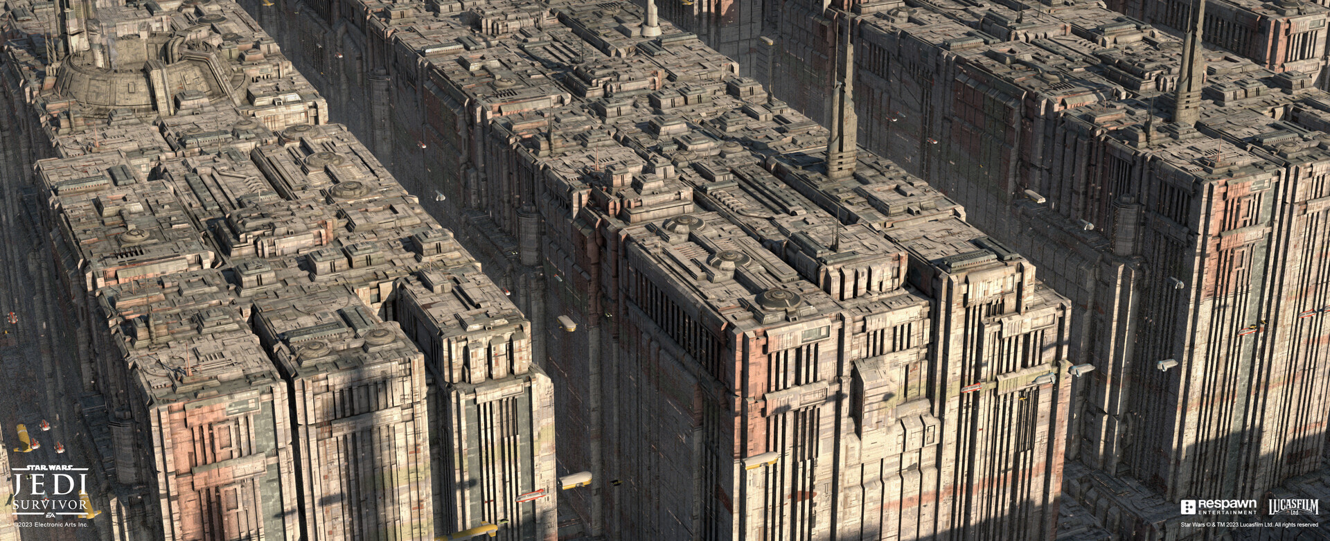 George Rushing - Coruscant opening scene concept for Jedi Survivor