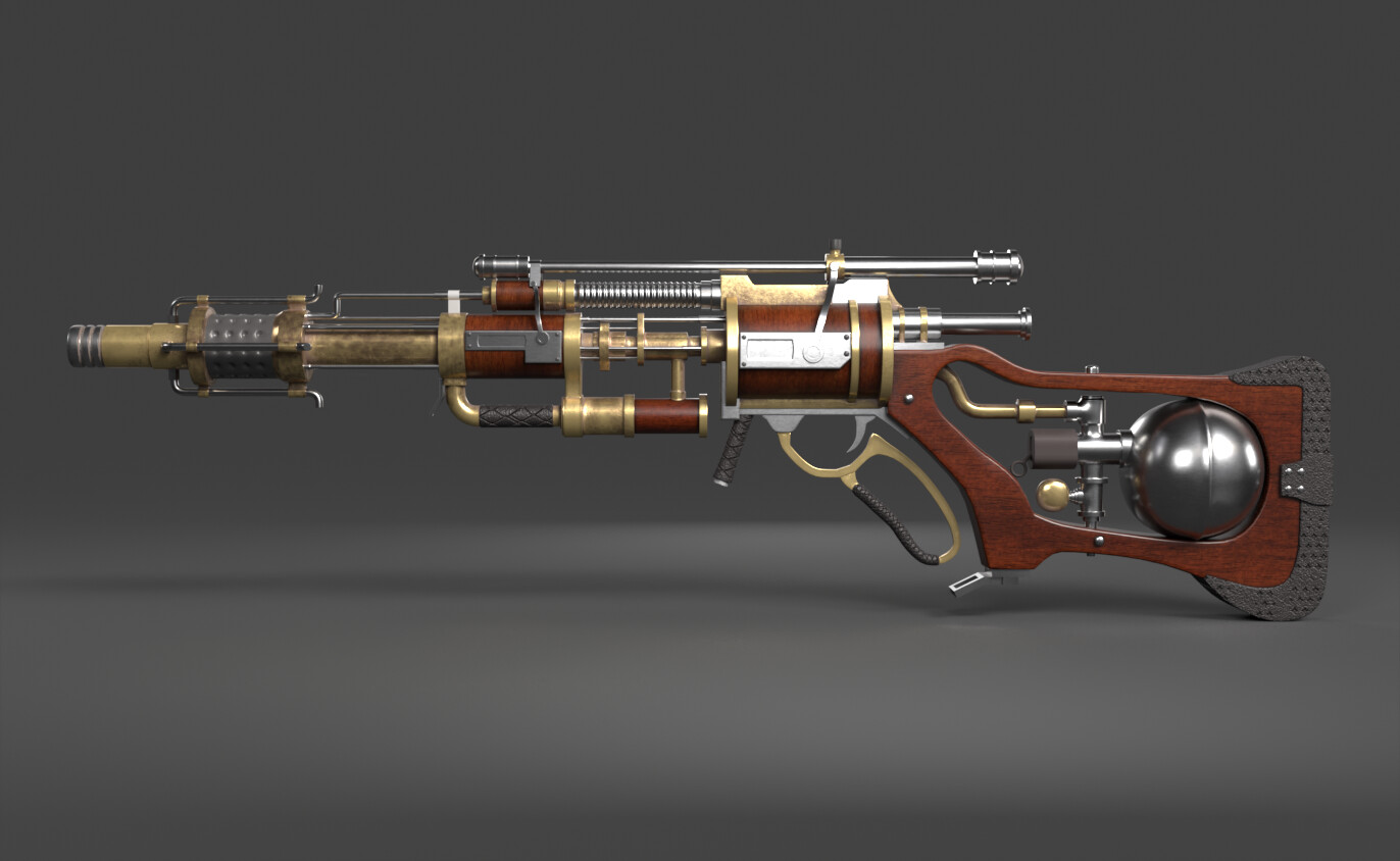 ArtStation - Vintage Gun game assets