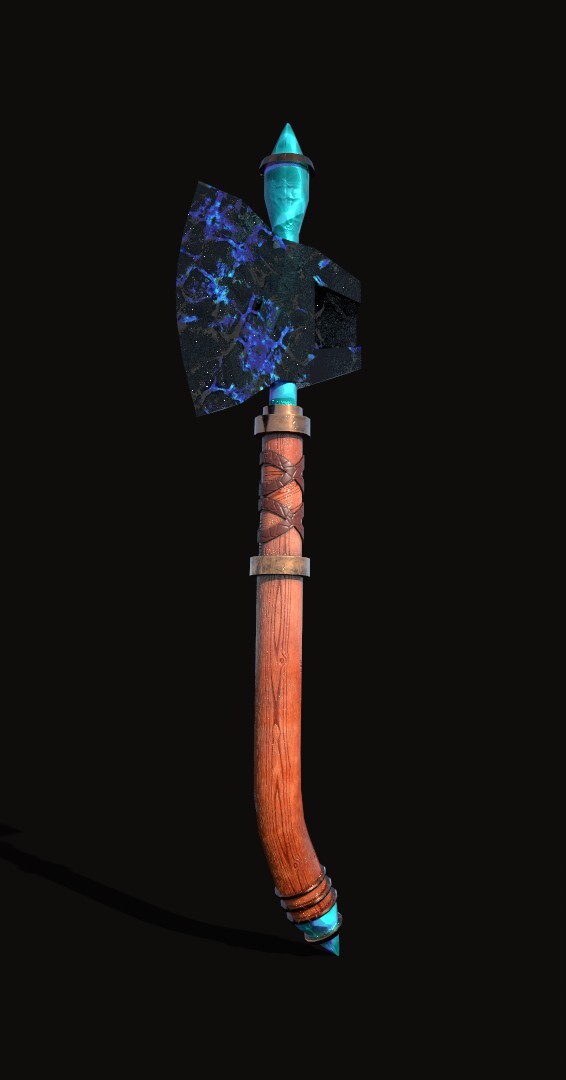 Nijin G Krishnan - HQ Prop Axe - For AAA Games - UDIM Tile UV