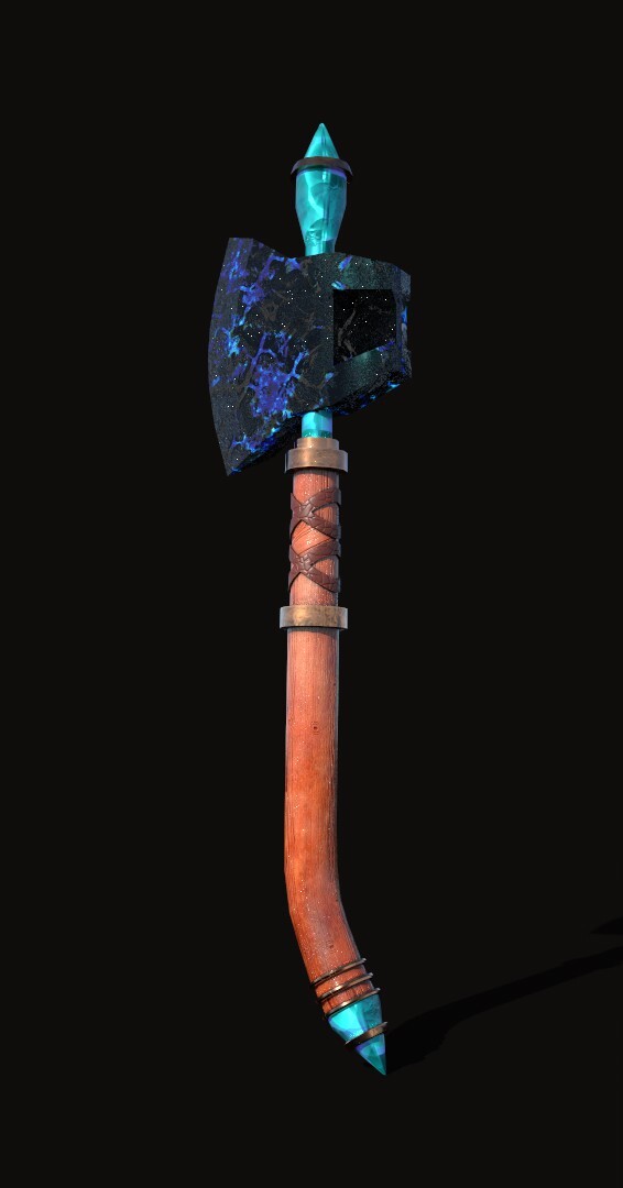 Nijin G Krishnan - HQ Prop Axe - For AAA Games - UDIM Tile UV