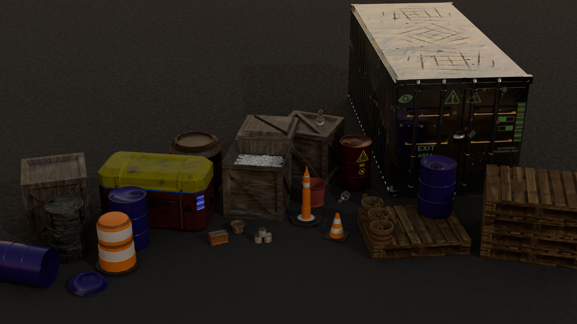 ArtStation - Crates and Barrels Game Assets