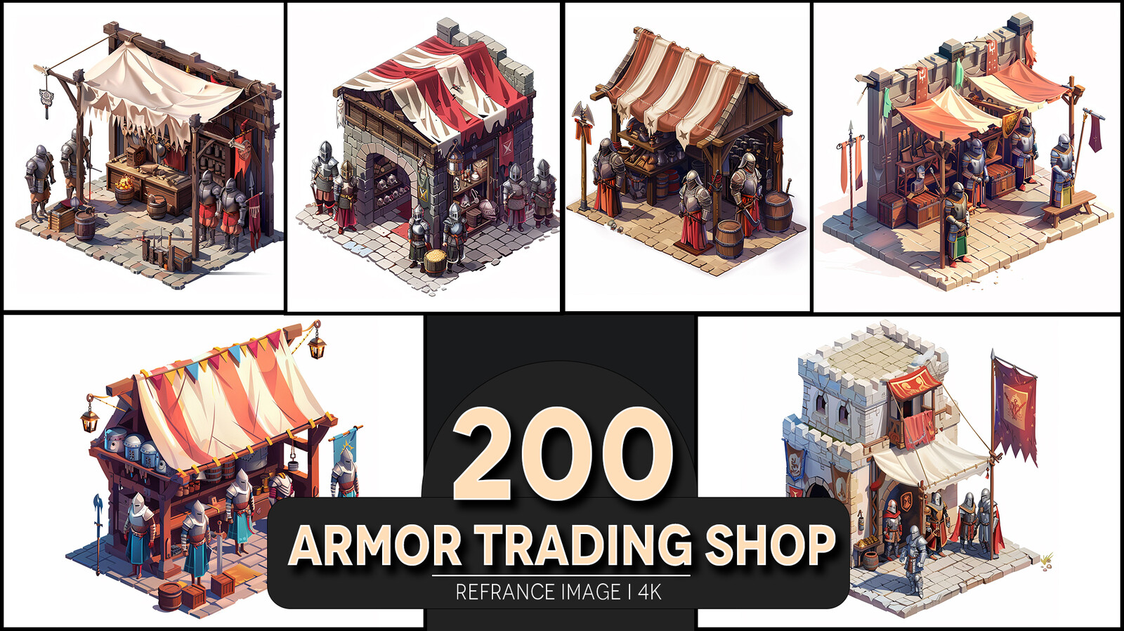 Pixel Ref - Armor Trading Shop 4K Reference/Concept Images