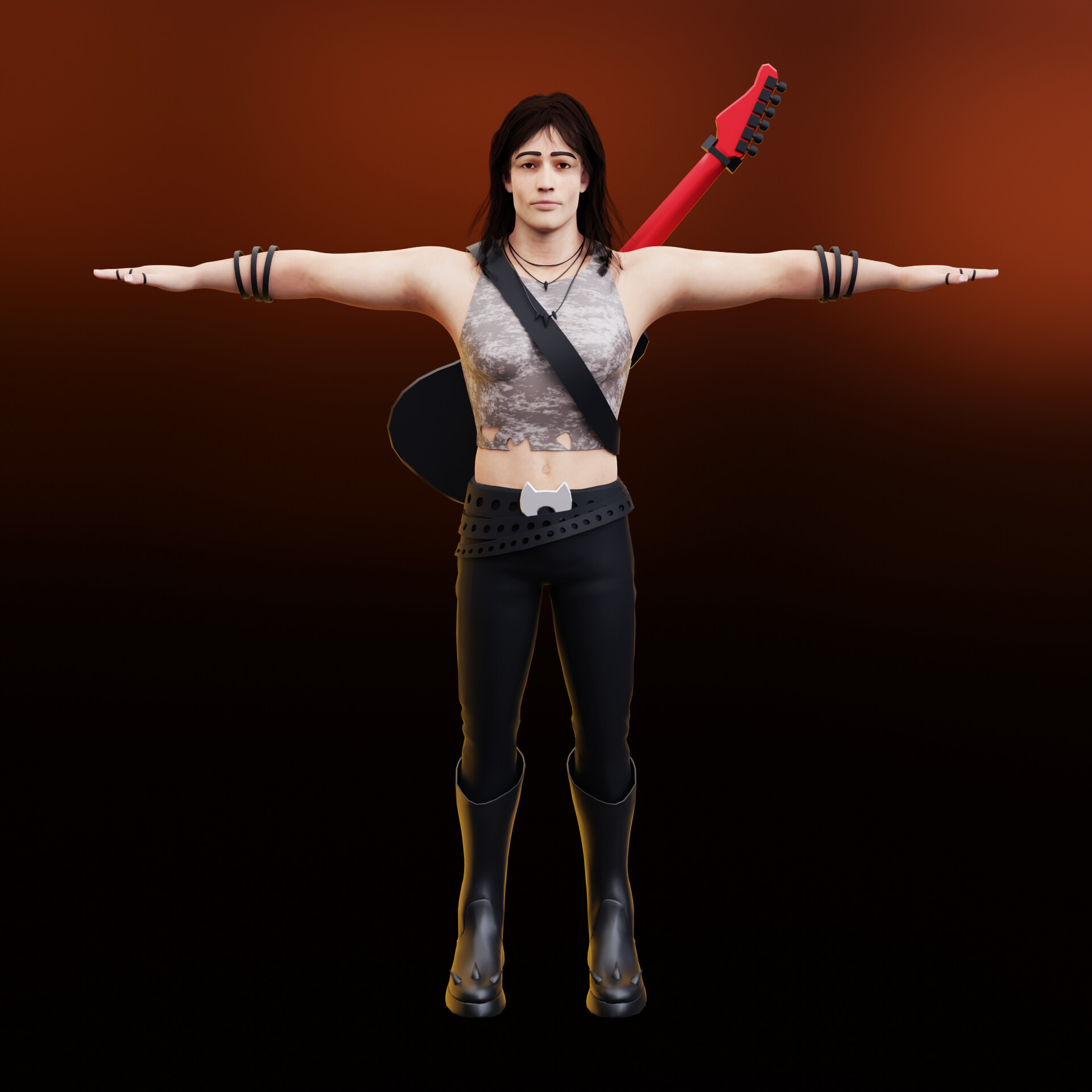 ArtStation - 3D Modeling Rockstar Character