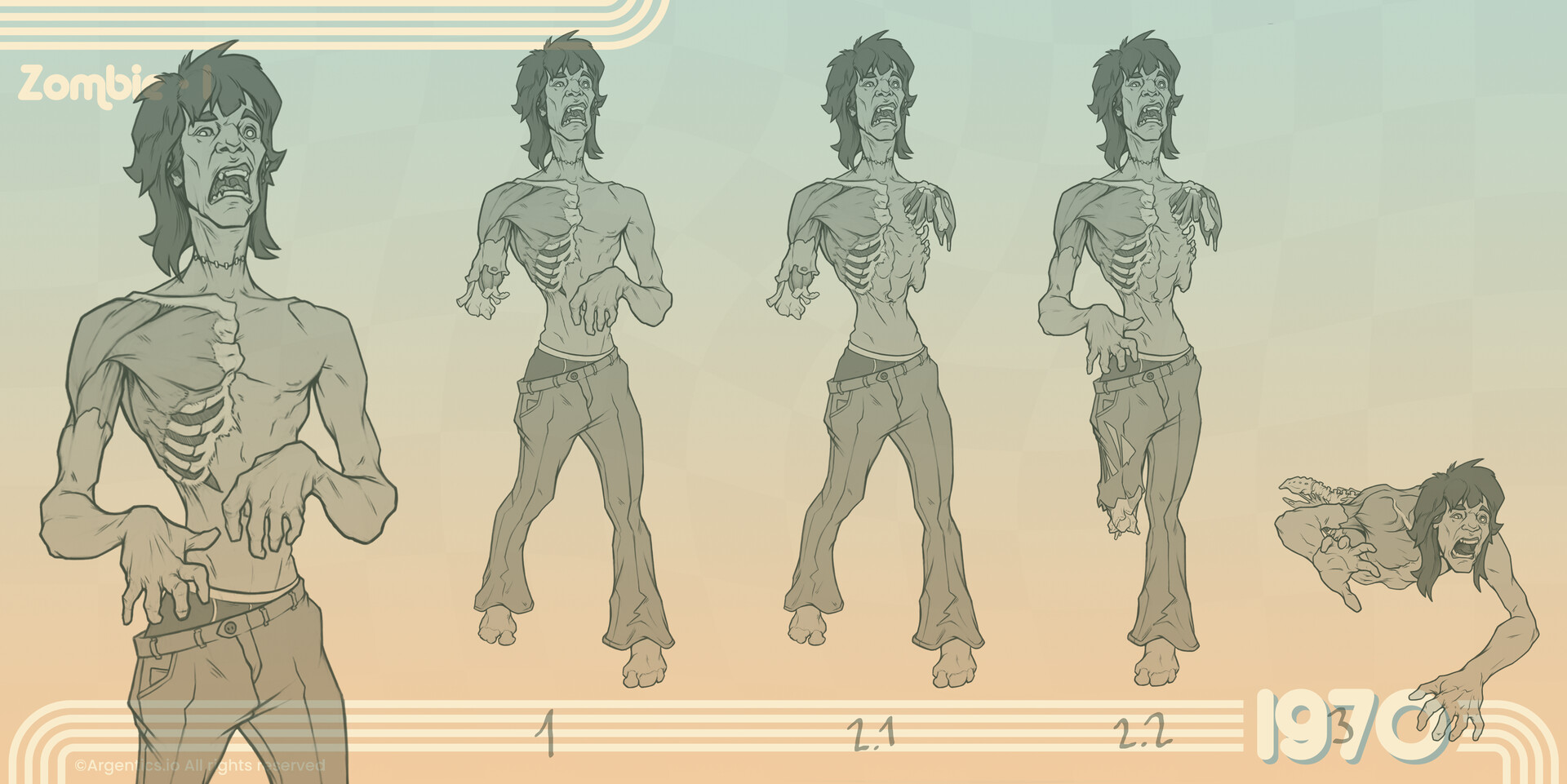 zombie drawing reference