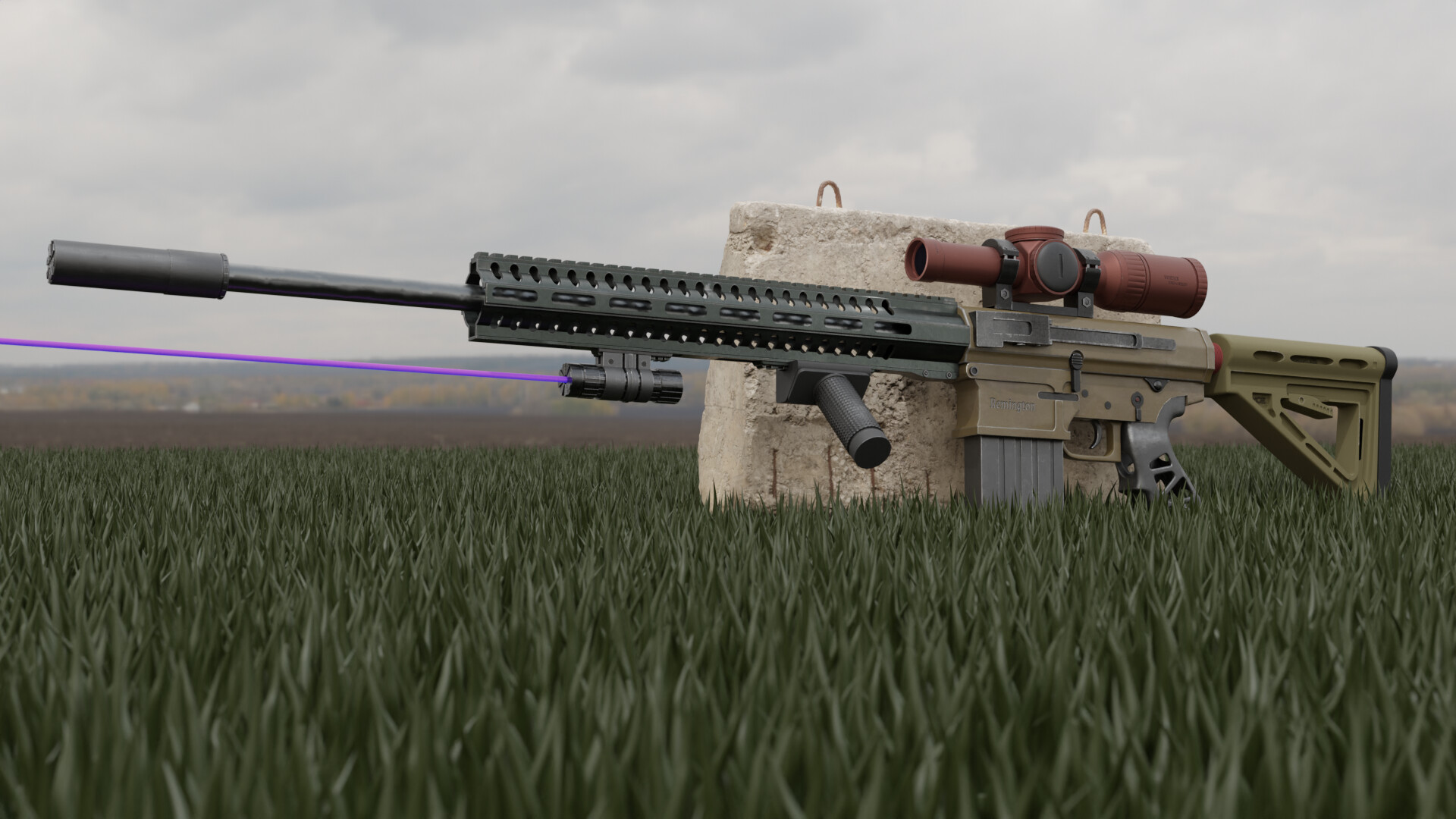 ArtStation - Remington R11 RSASS Modified