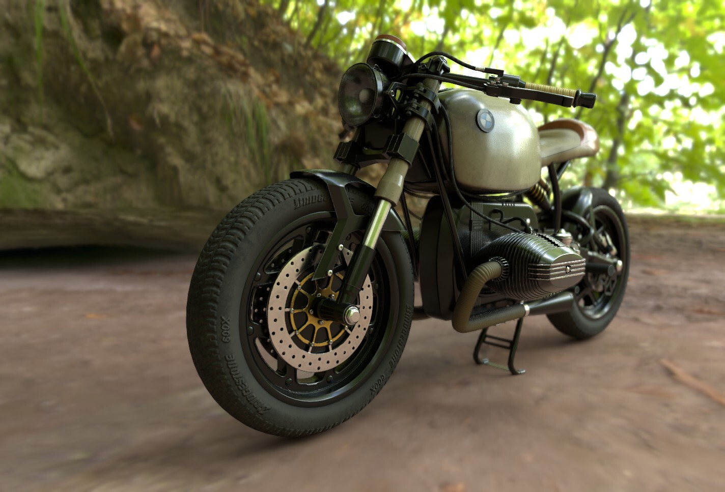 ArtStation - BMW cafe racer
