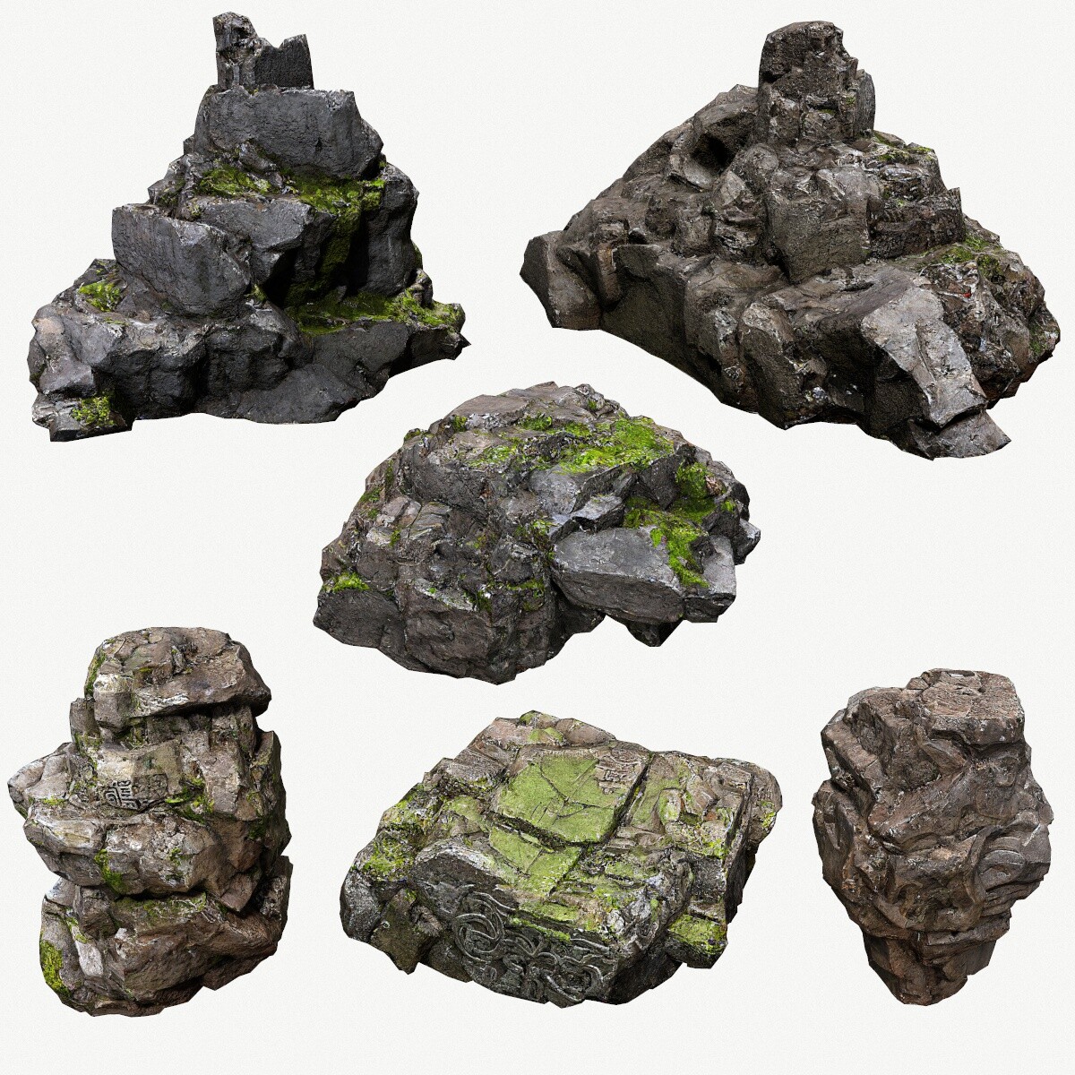 ArtStation - forest rock