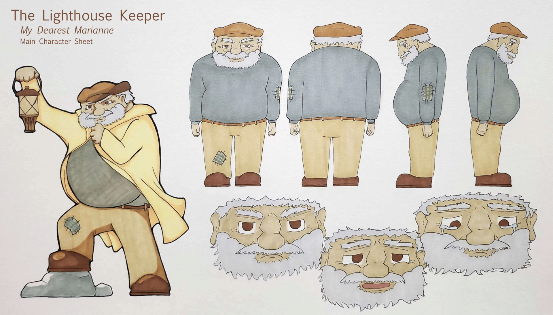 Jenn Atchison - The Lighthouse Keeper - My Dearest Marianne Main Character Sheet