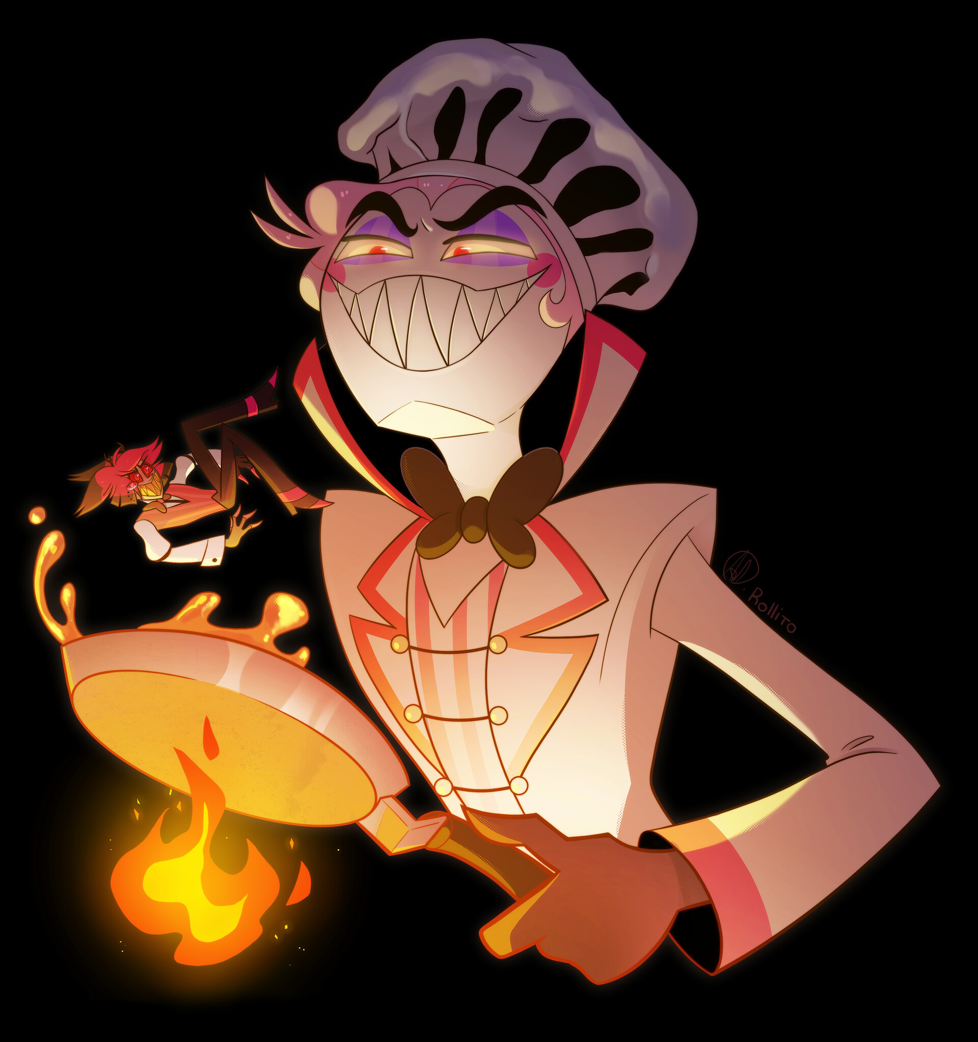 ArtStation - Lucifer frying Alastor