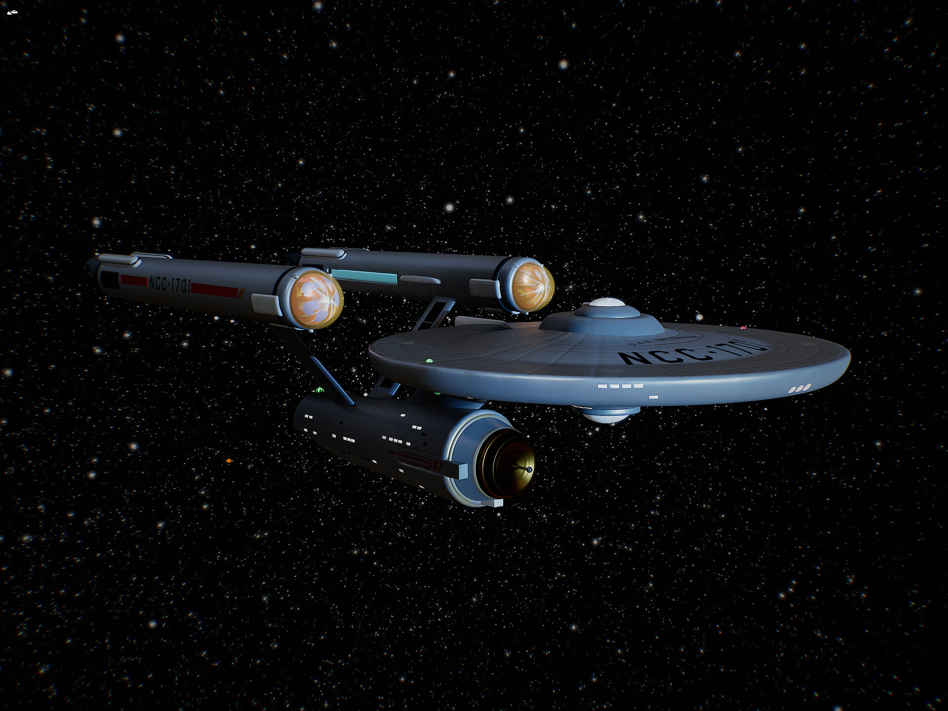 ArtStation - NCC 1701 USS ENTERPRISE 3D Model