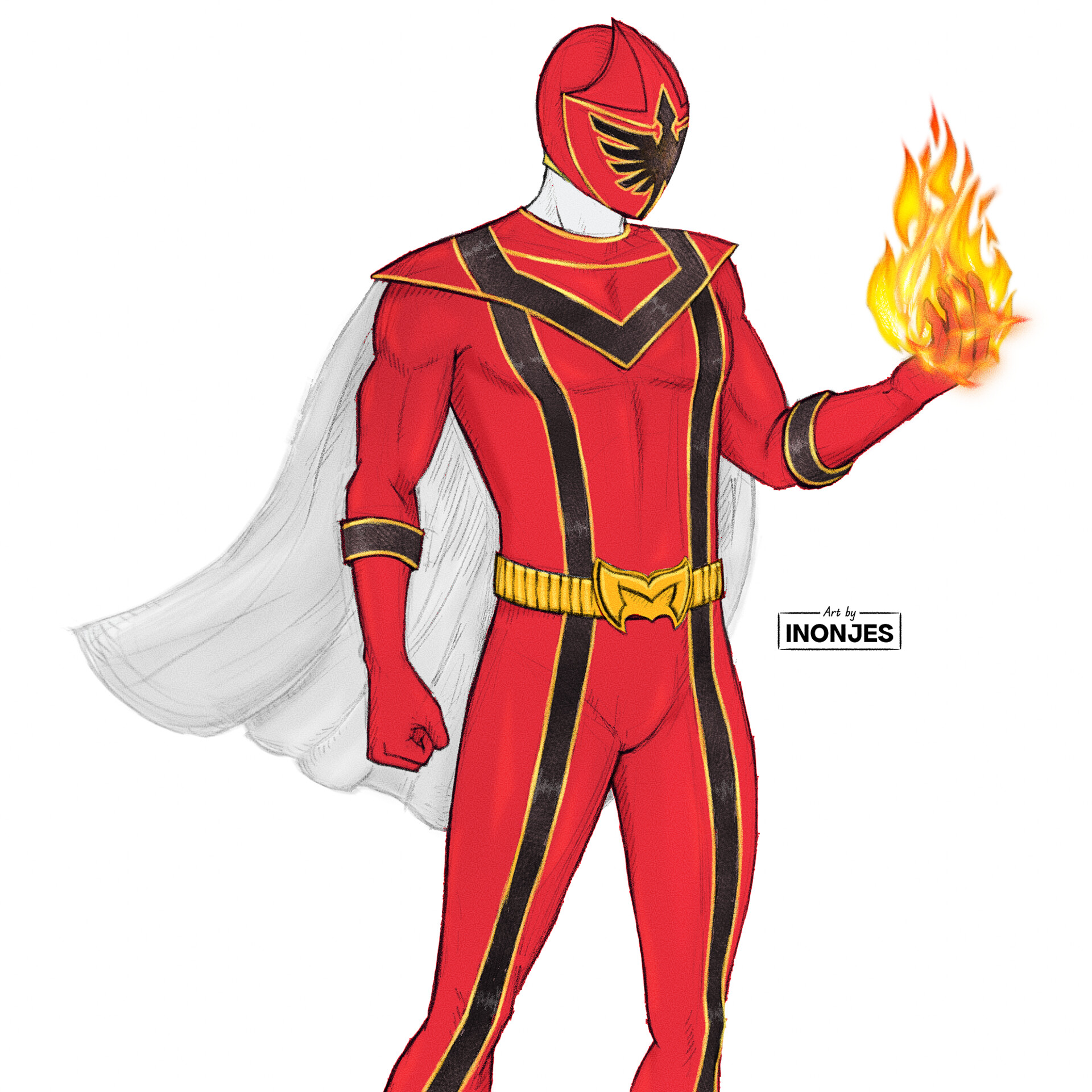 ArtStation - [Fan Art] Mystic Force - Red Ranger