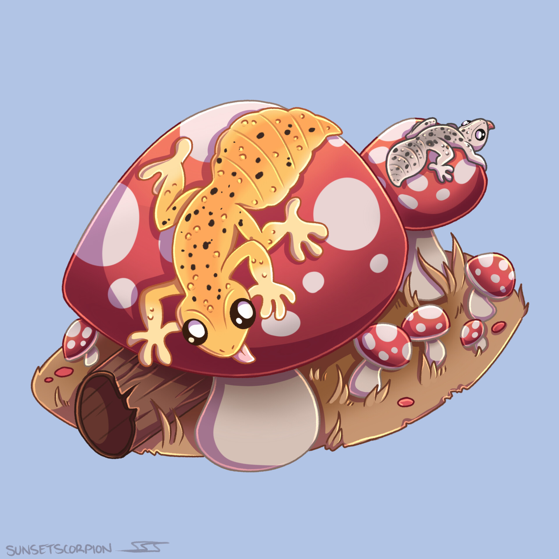 Kat aka SunsetScorpion - Mushroom Geckos
