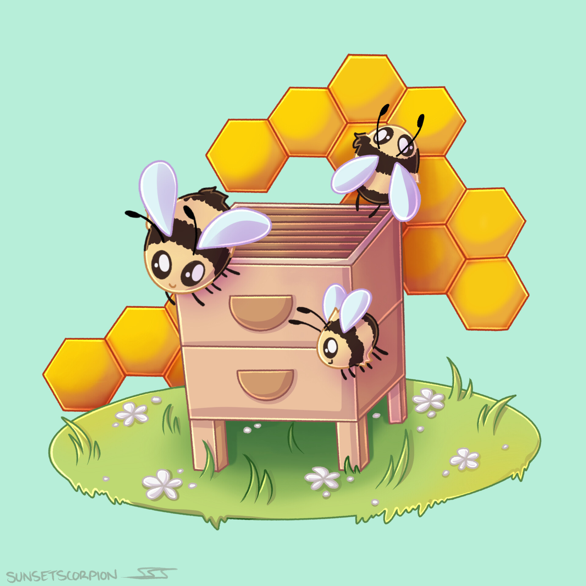 ArtStation - Bee Combs