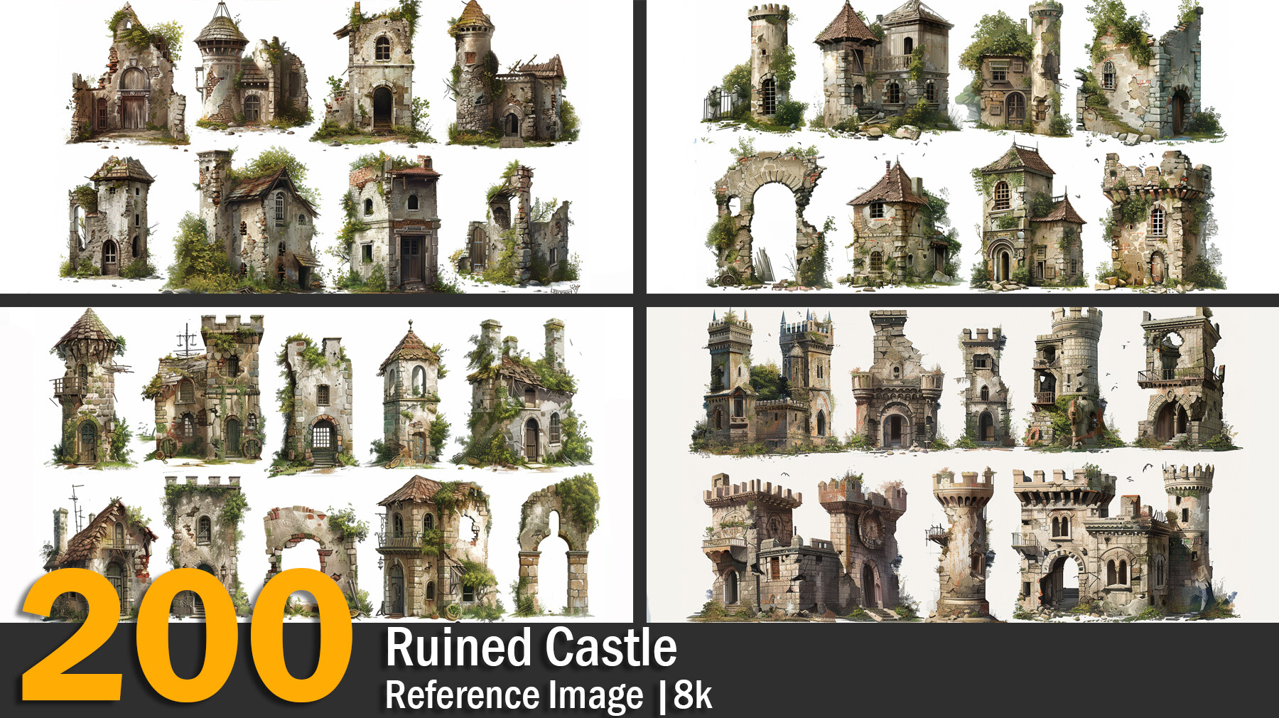 Lumière - Ruined Castle | Reference Images | 8K