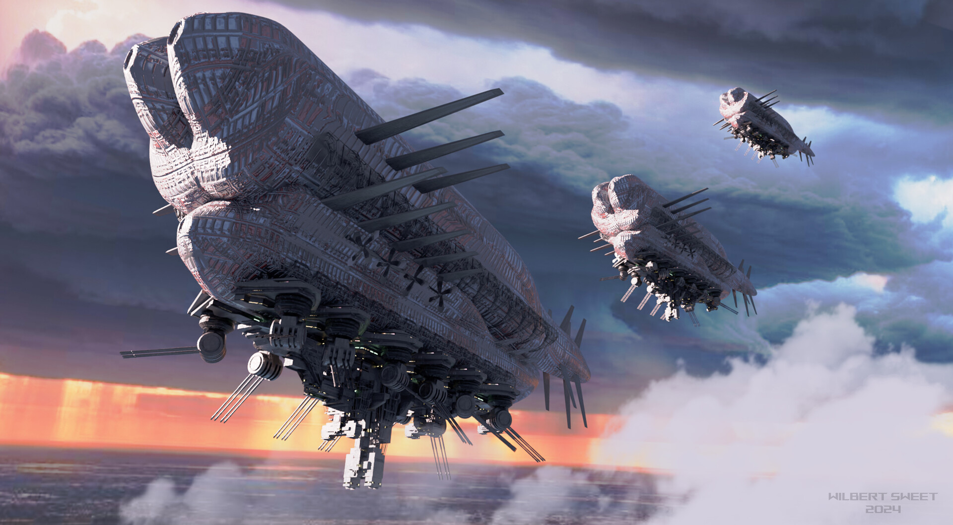 ArtStation - Battle-Air-Ship (personal Project)