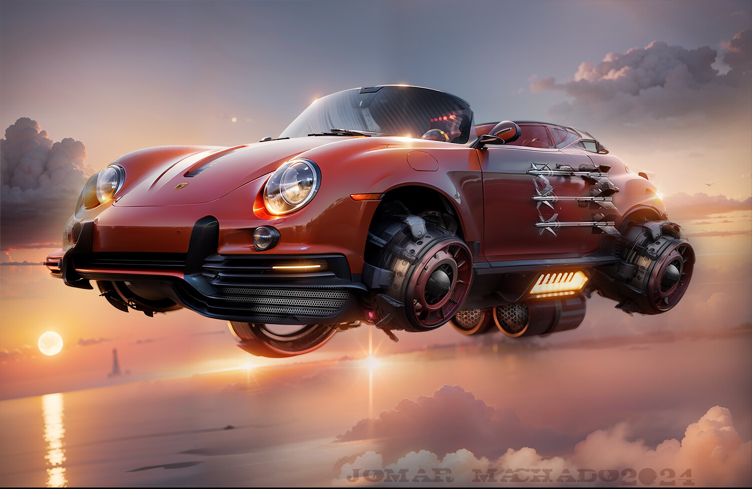 ArtStation - Hover Porsche - Day & Night...