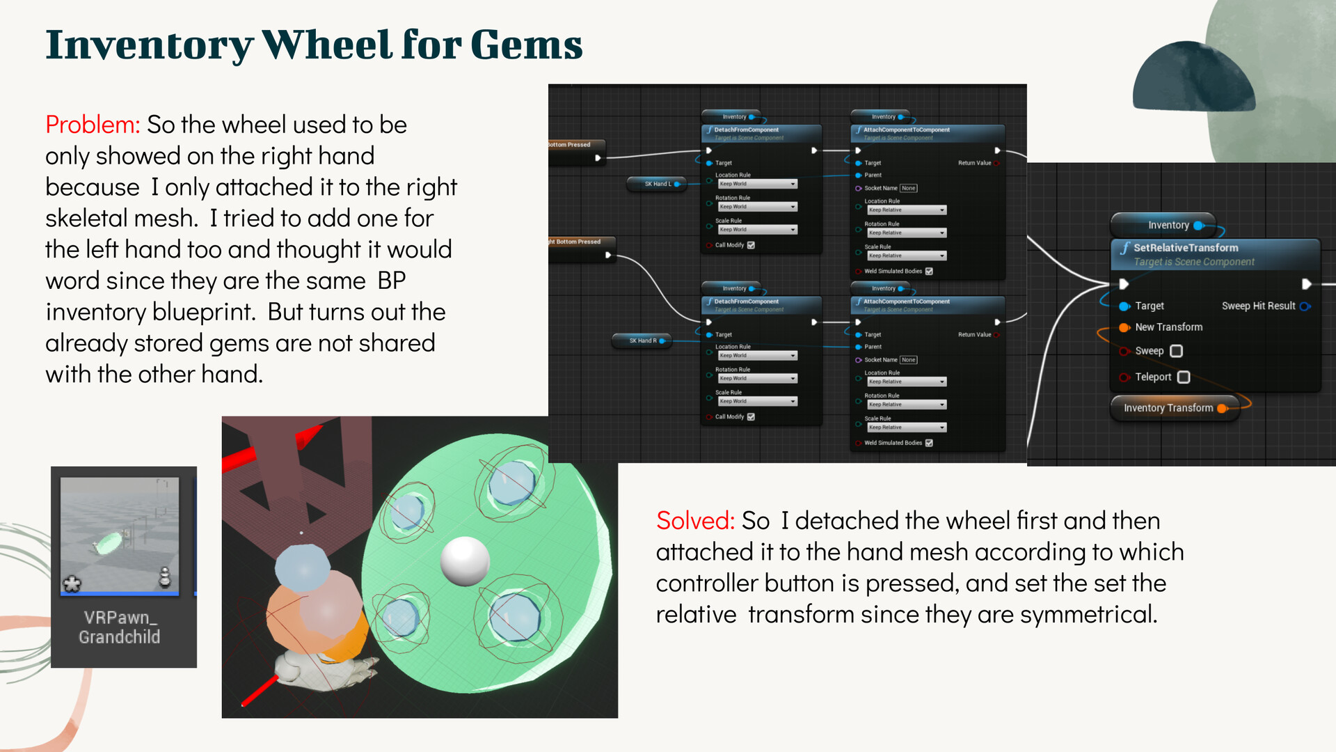 ArtStation - Unreal Engine VR Inventory Logic