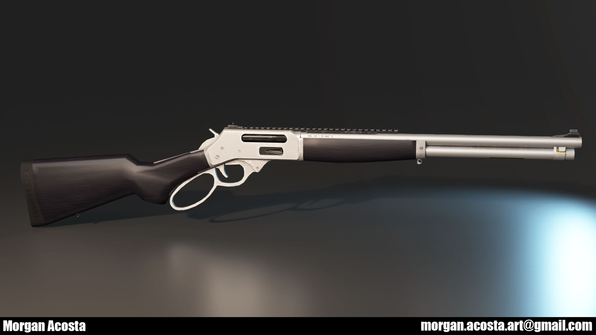 ArtStation - 45-70 Lever Action Rifle