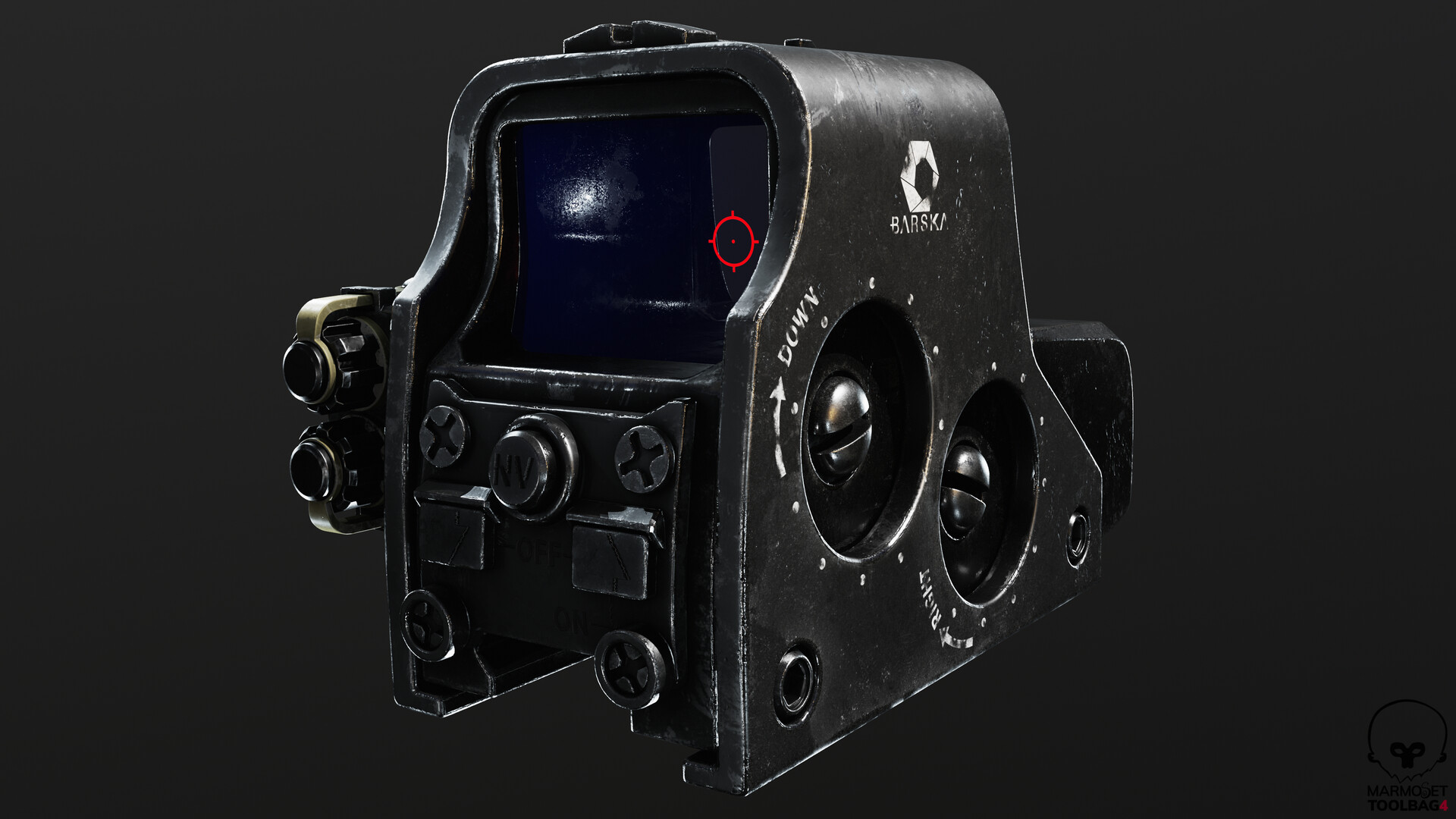 ArtStation - Holographic Rifle Scope (Damaged)