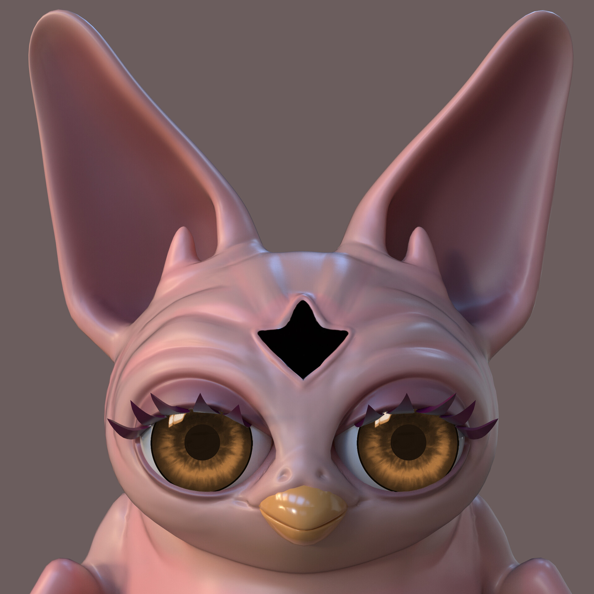 ArtStation - Featherless Furby concept by Kipine