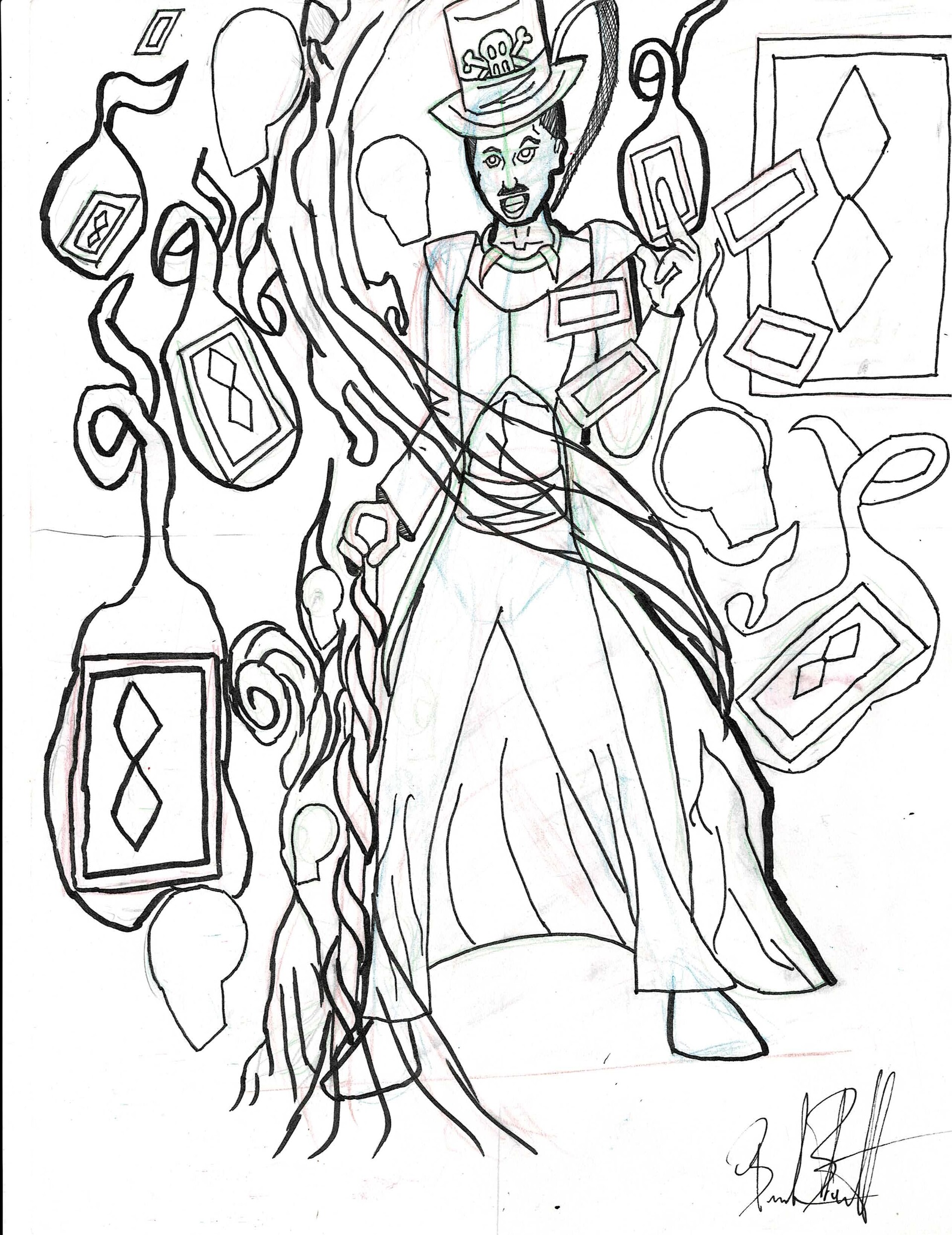 dr. facilier coloring pages