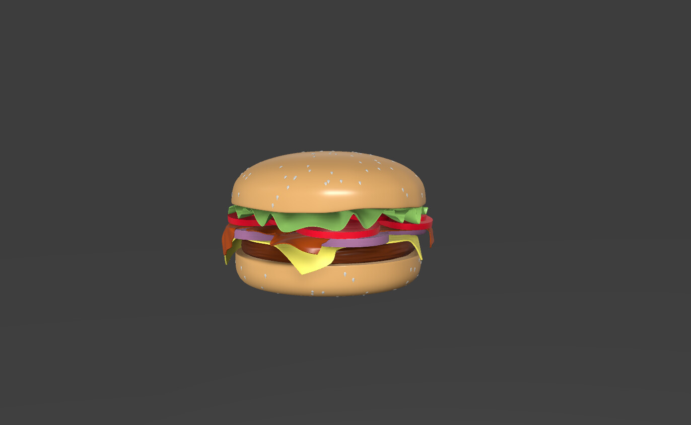 ArtStation - burger 3d