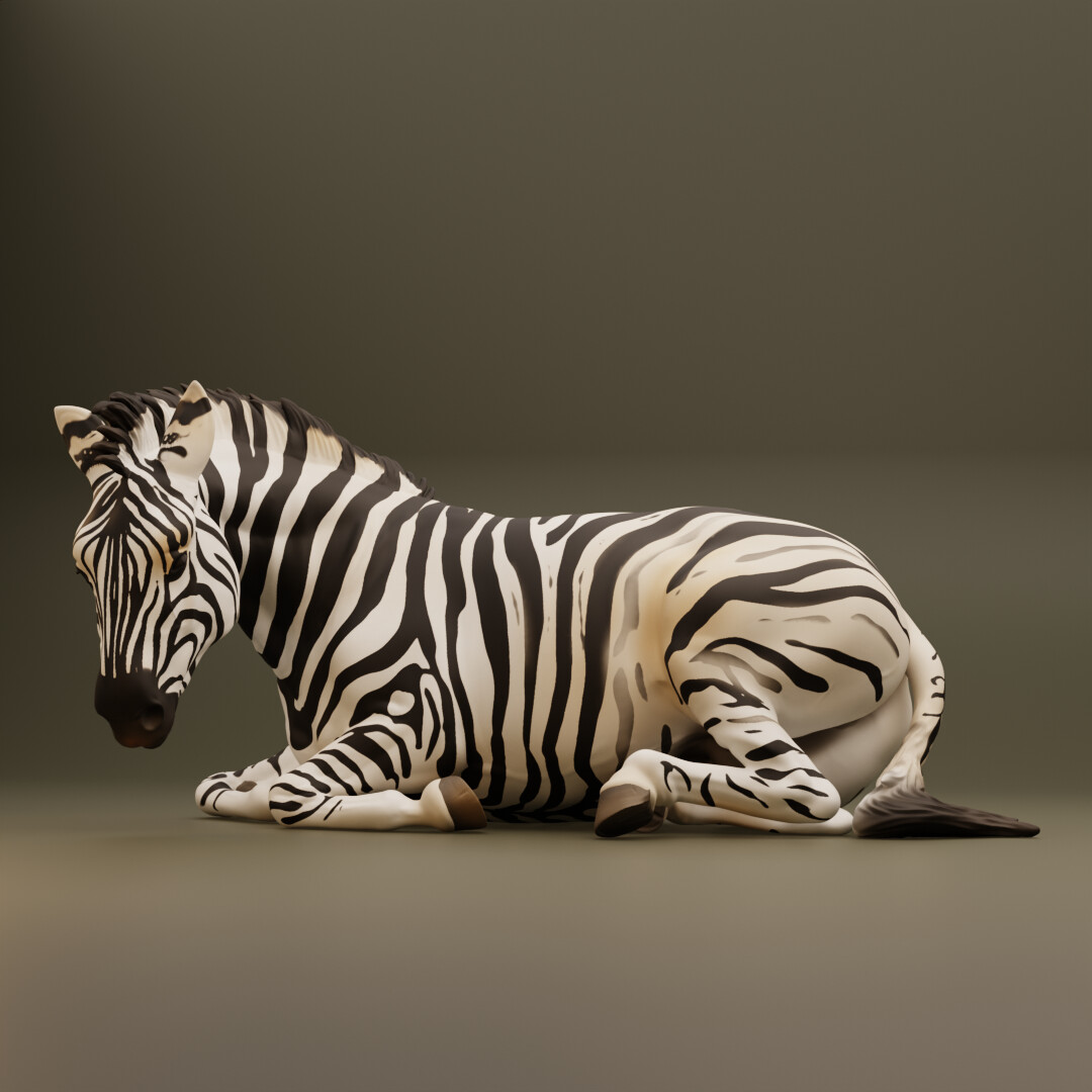 ArtStation - Amahle the Plains Zebra