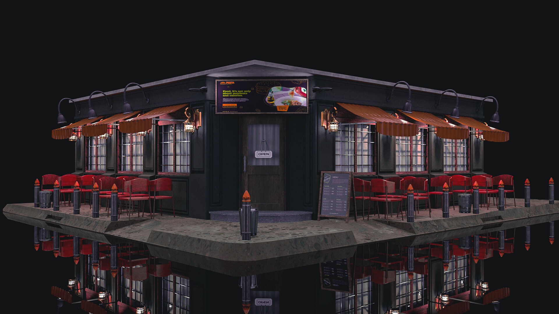 ArtStation - CAFE MODELING