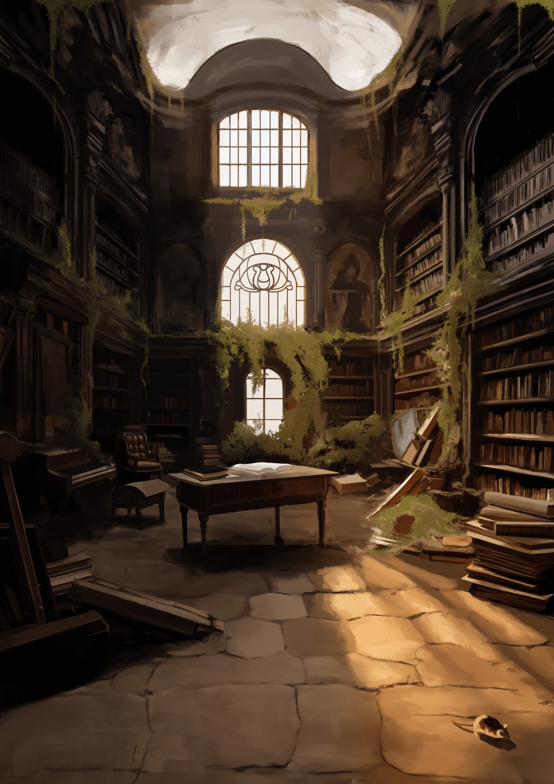 ArtStation - Old library