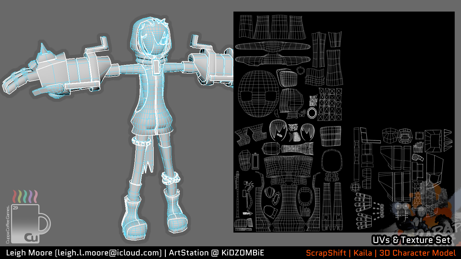 Leigh M. - ScrapShift | Kaila | 3D Character Model
