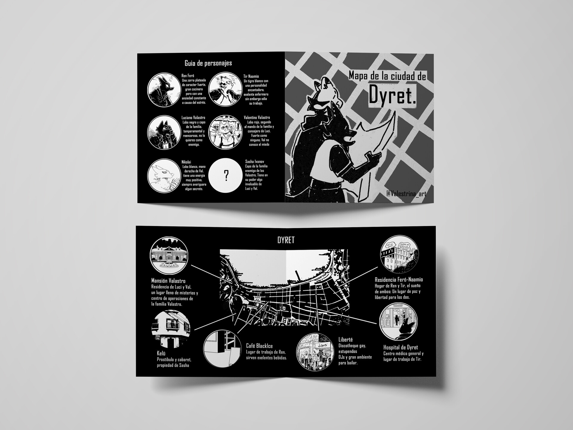 ArtStation - Dyret map brochure