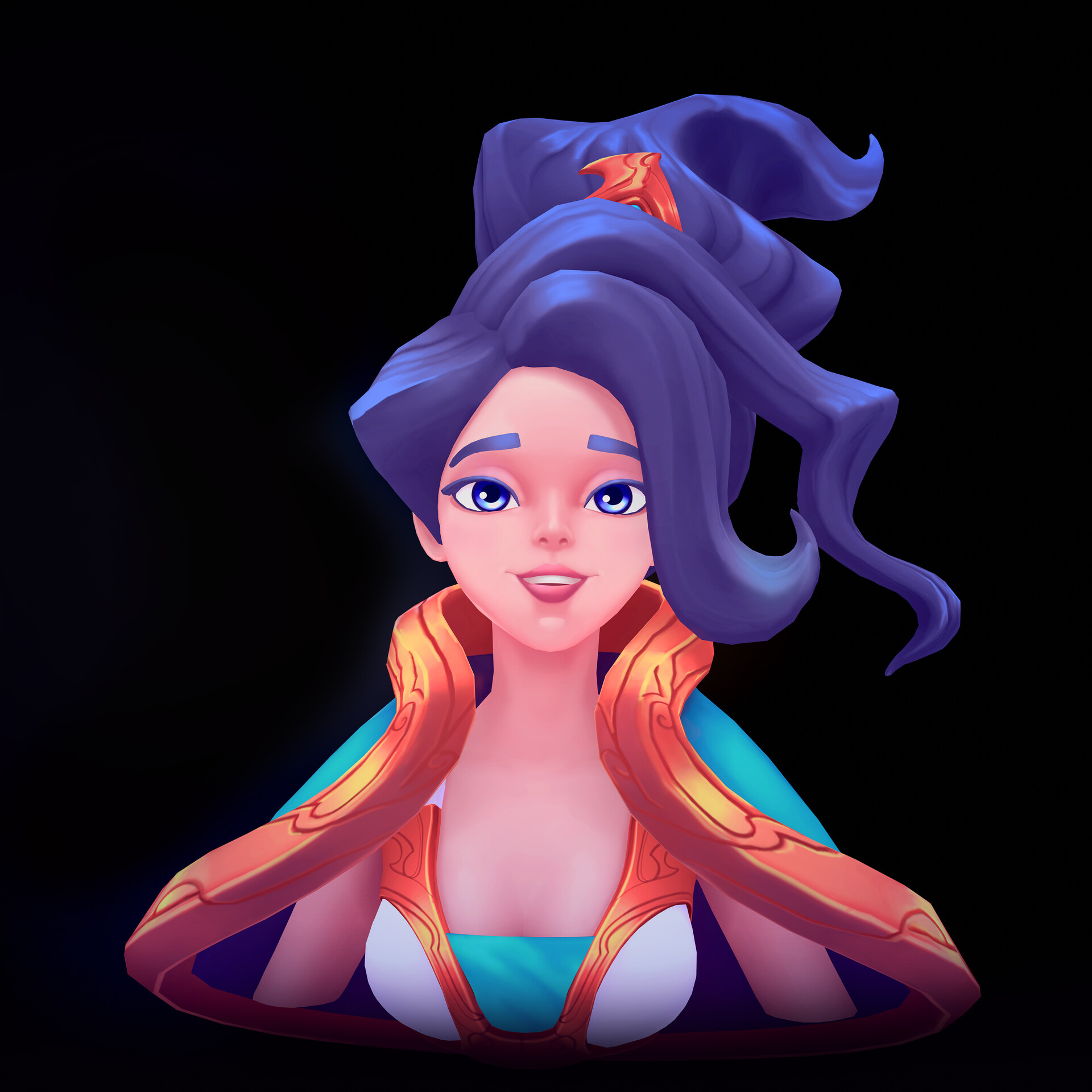 ArtStation - Eva - Game Ready Bust