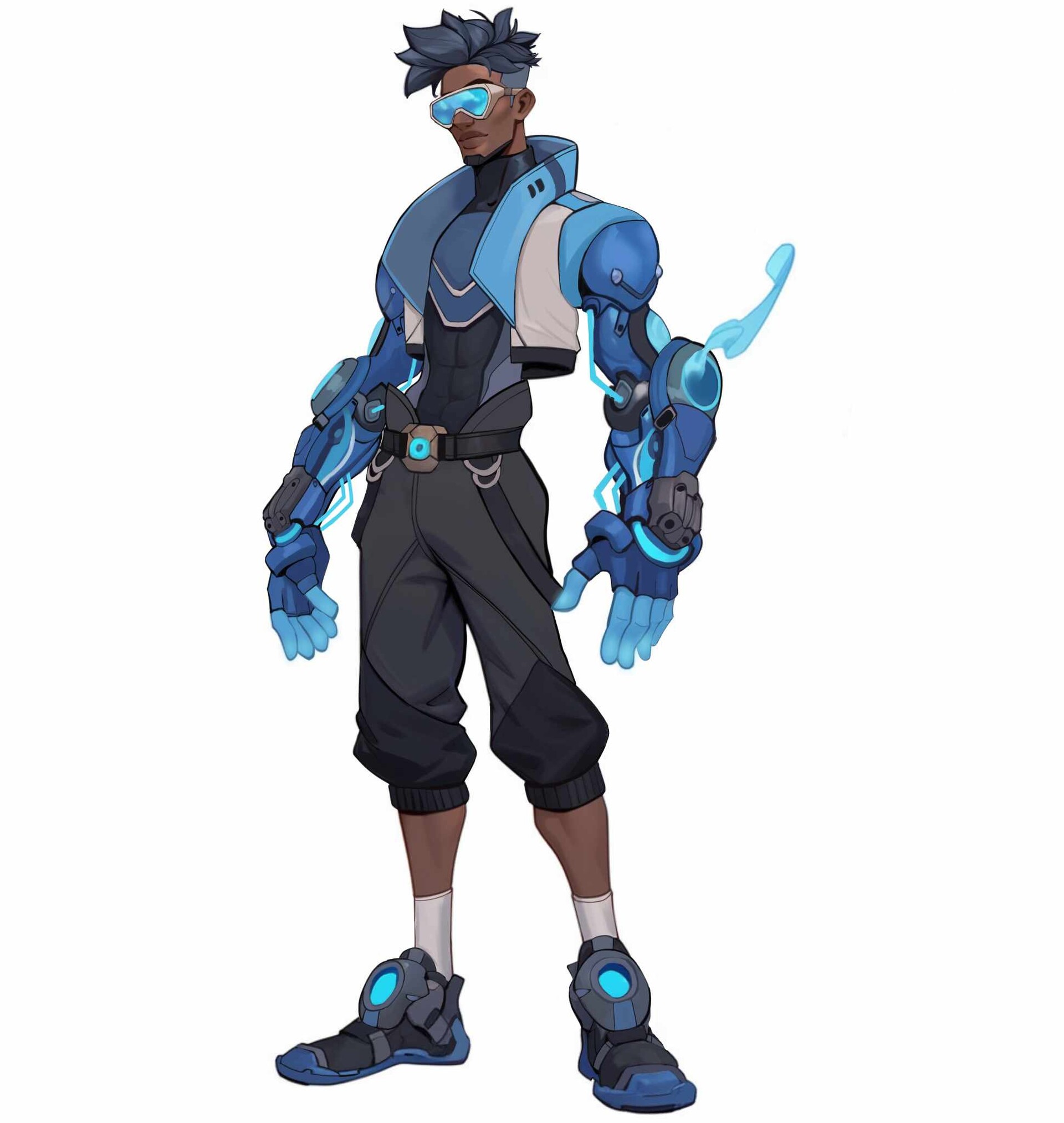 ArtStation - "Bolt," a sleek🤖 2D robot character model