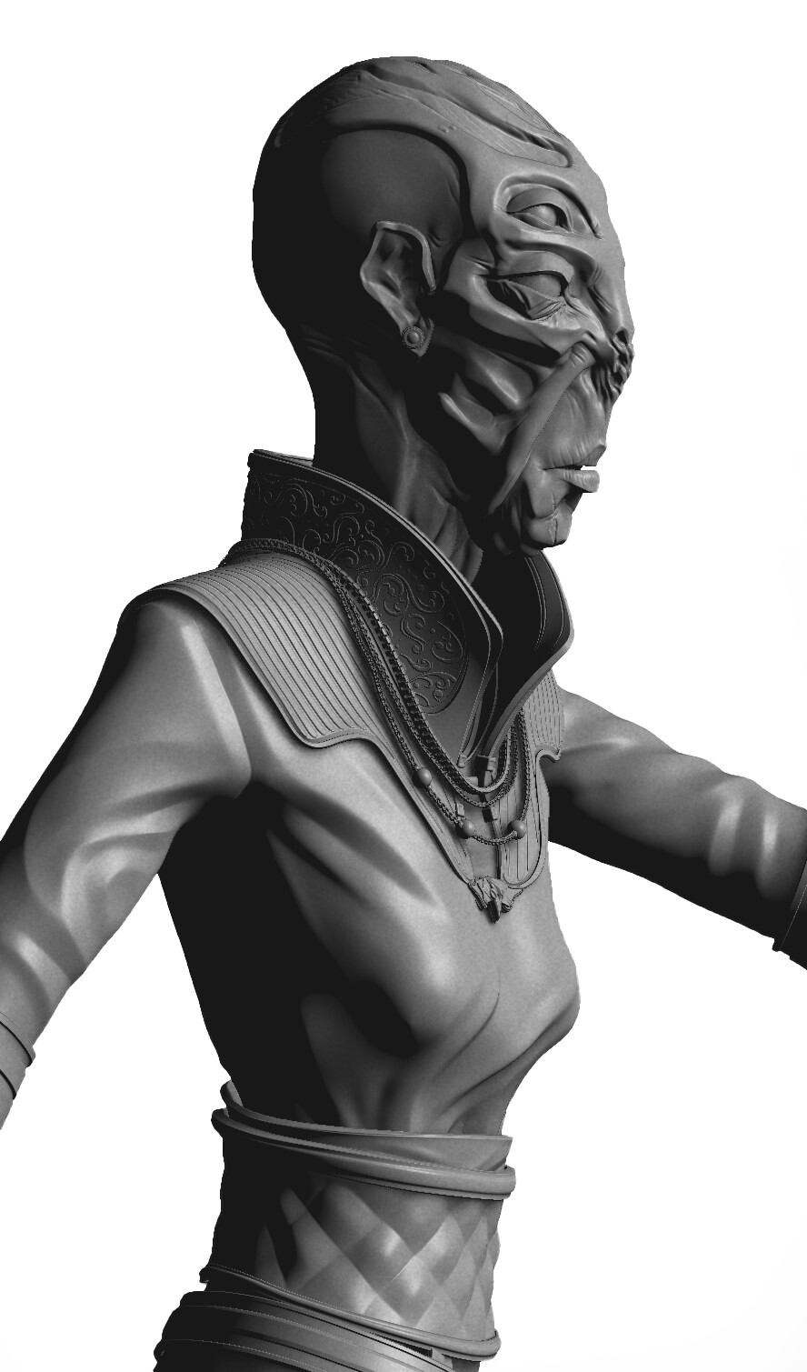 ArtStation - Parem Igrahal / Mass Effect Batarian Collective Leader