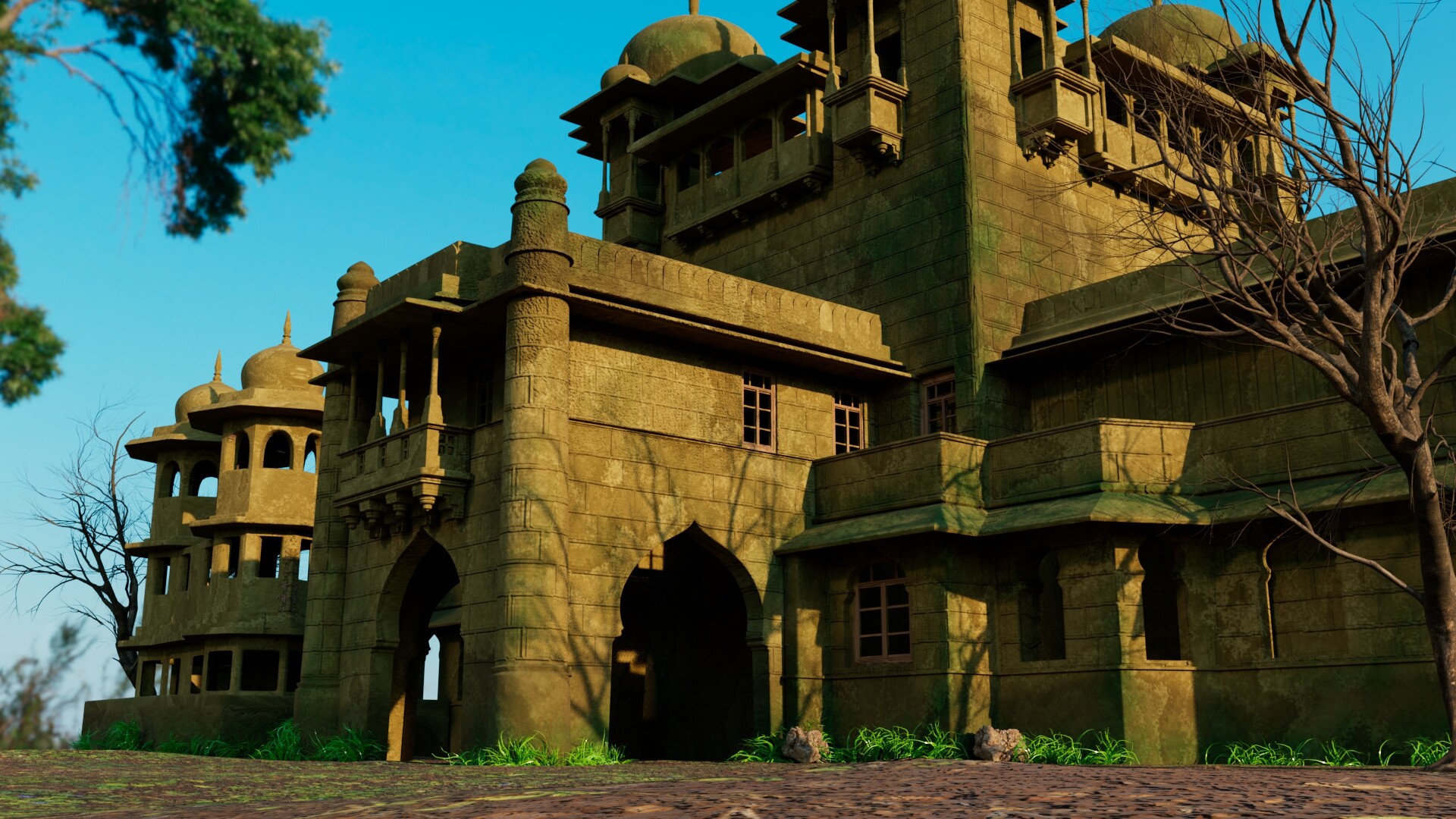 ArtStation - Indian fort 3d model