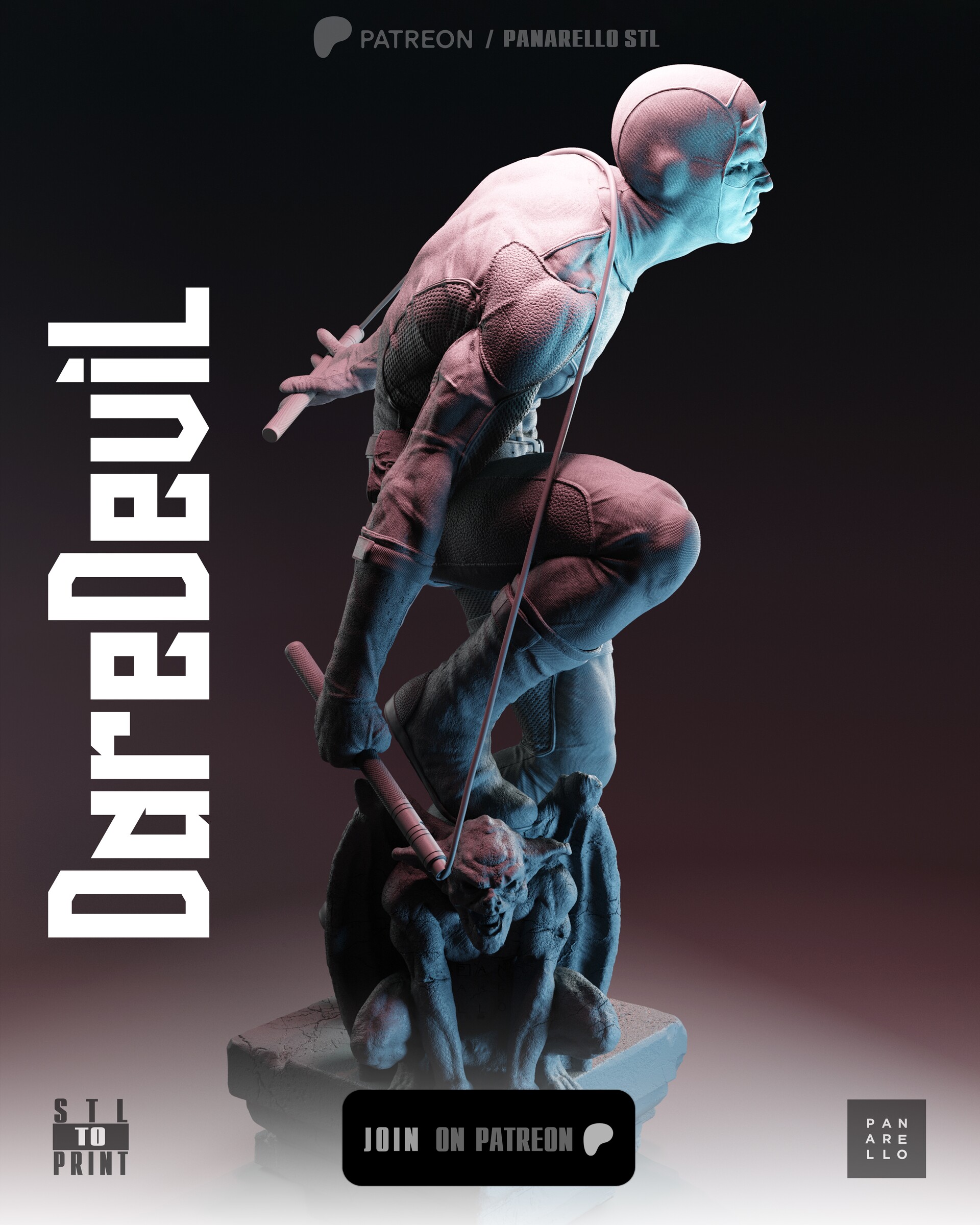 GIOVANNI PANARELLO - DareDevil statue